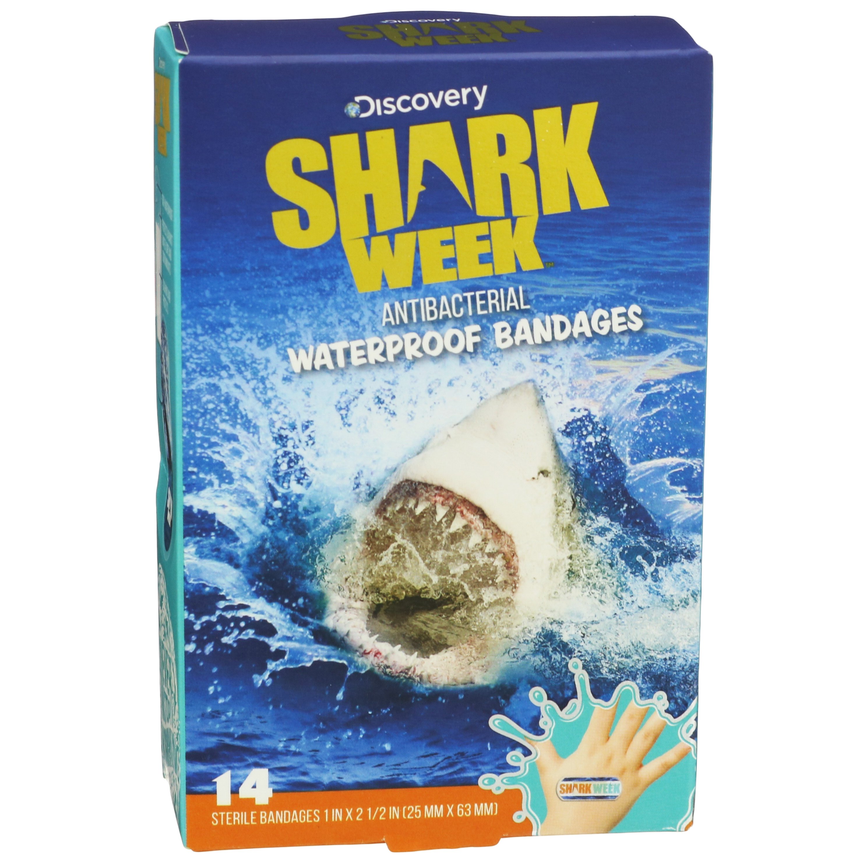 Shark Week Antibacterial Waterproof Bandages - Shop Bandages & gauze at ...