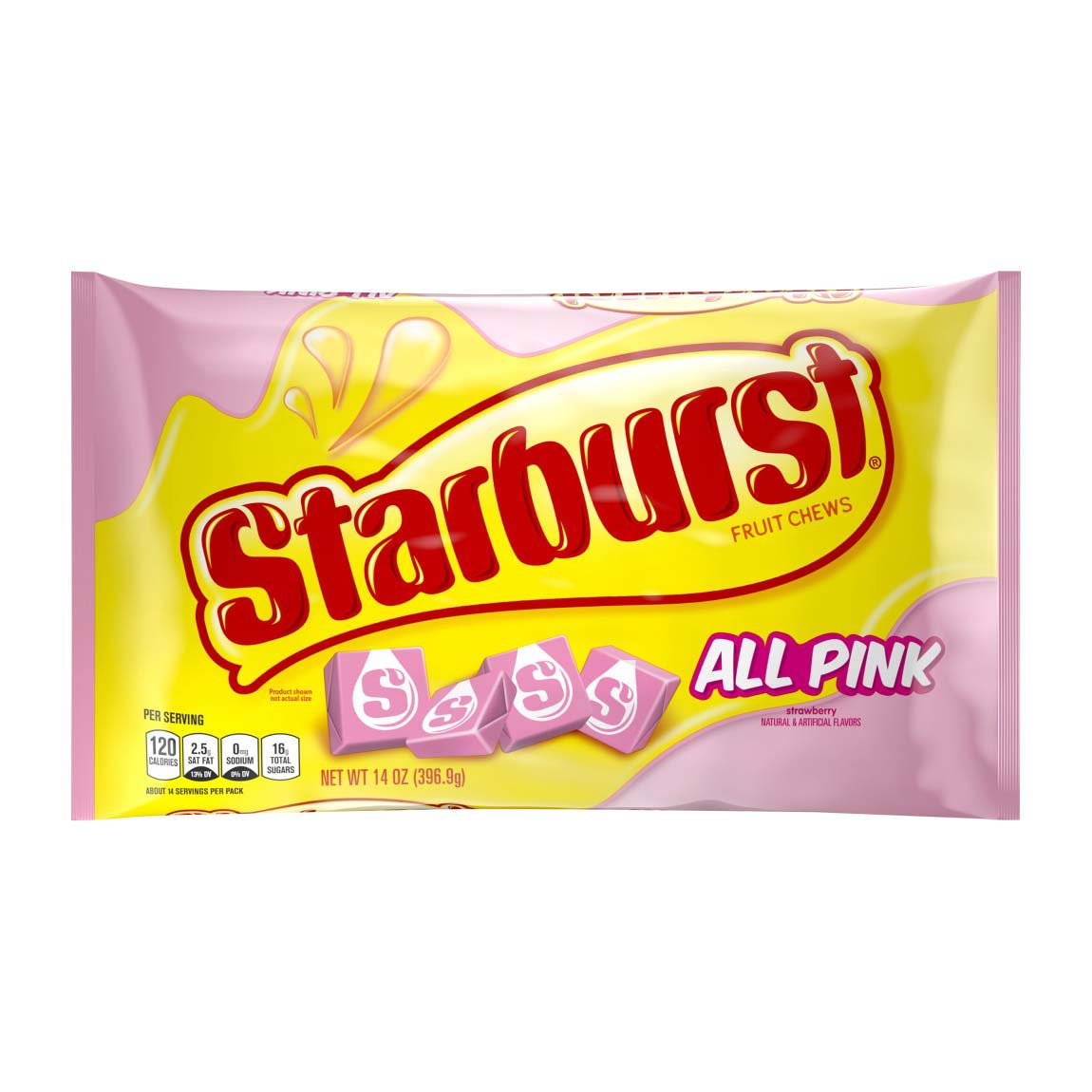 Starburst All Pink Fruit Chews Candy Bag - Shop Snacks & Candy at H-E-B
