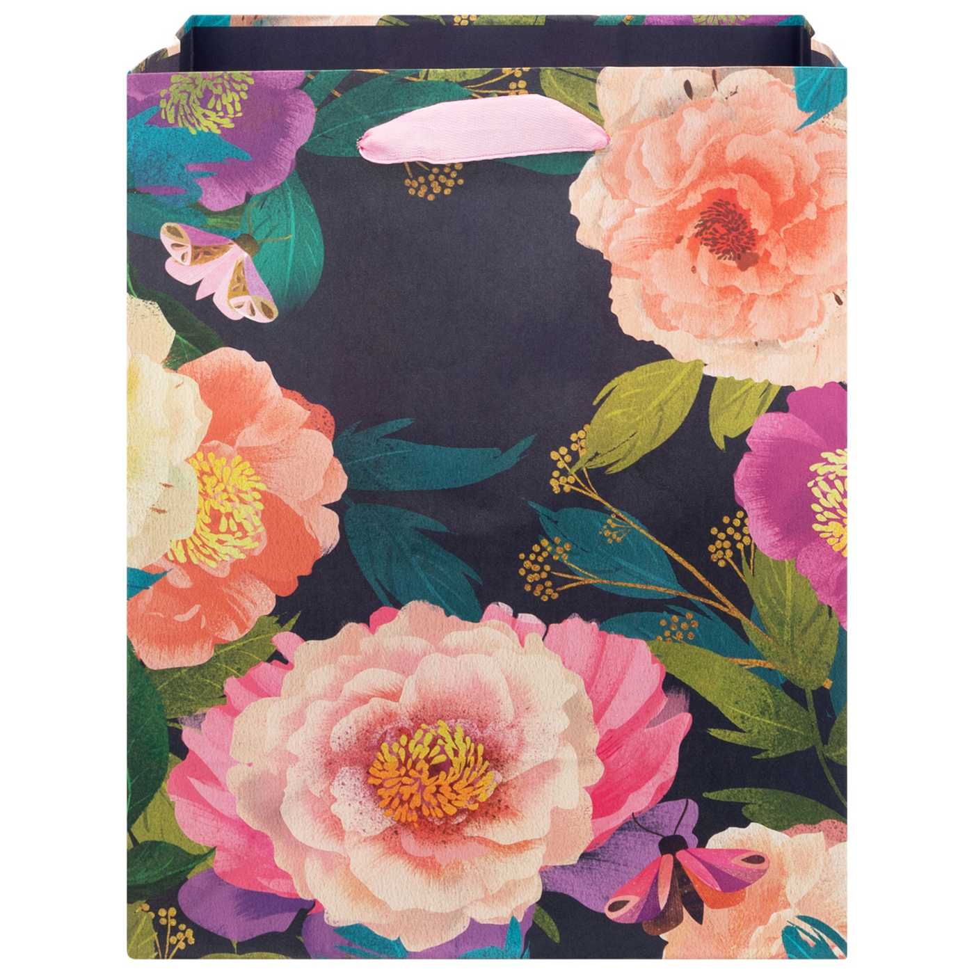 IG Design Floral Print Paper Gift Bag - Shop Gift wrap at H-E-B