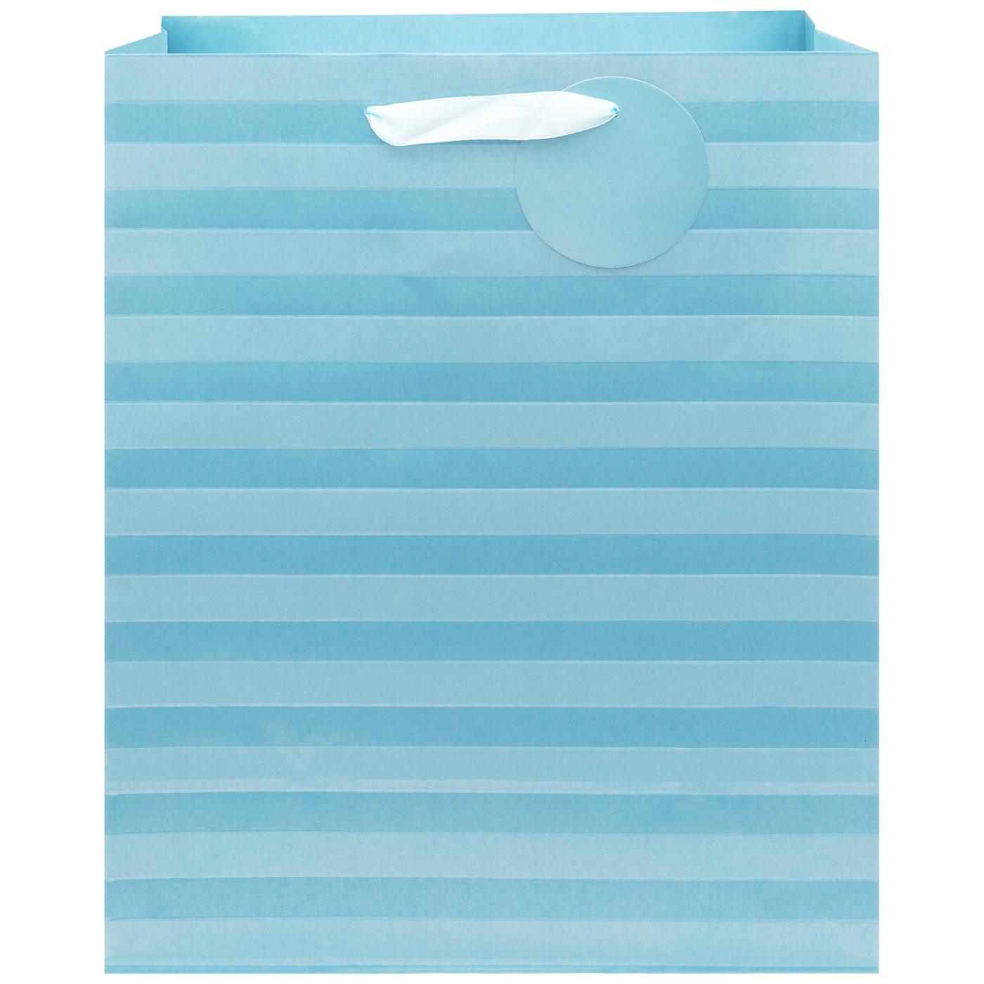 IG Design Metallic Stripes Paper Gift Bag - Blue - Shop Gift wrap at H-E-B