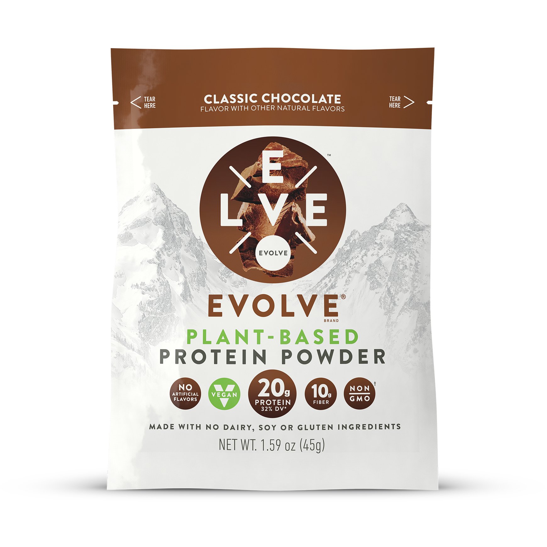 Evolve 20g Plant Based Protein Powder Packet - Classic Chocolate - Shop ...