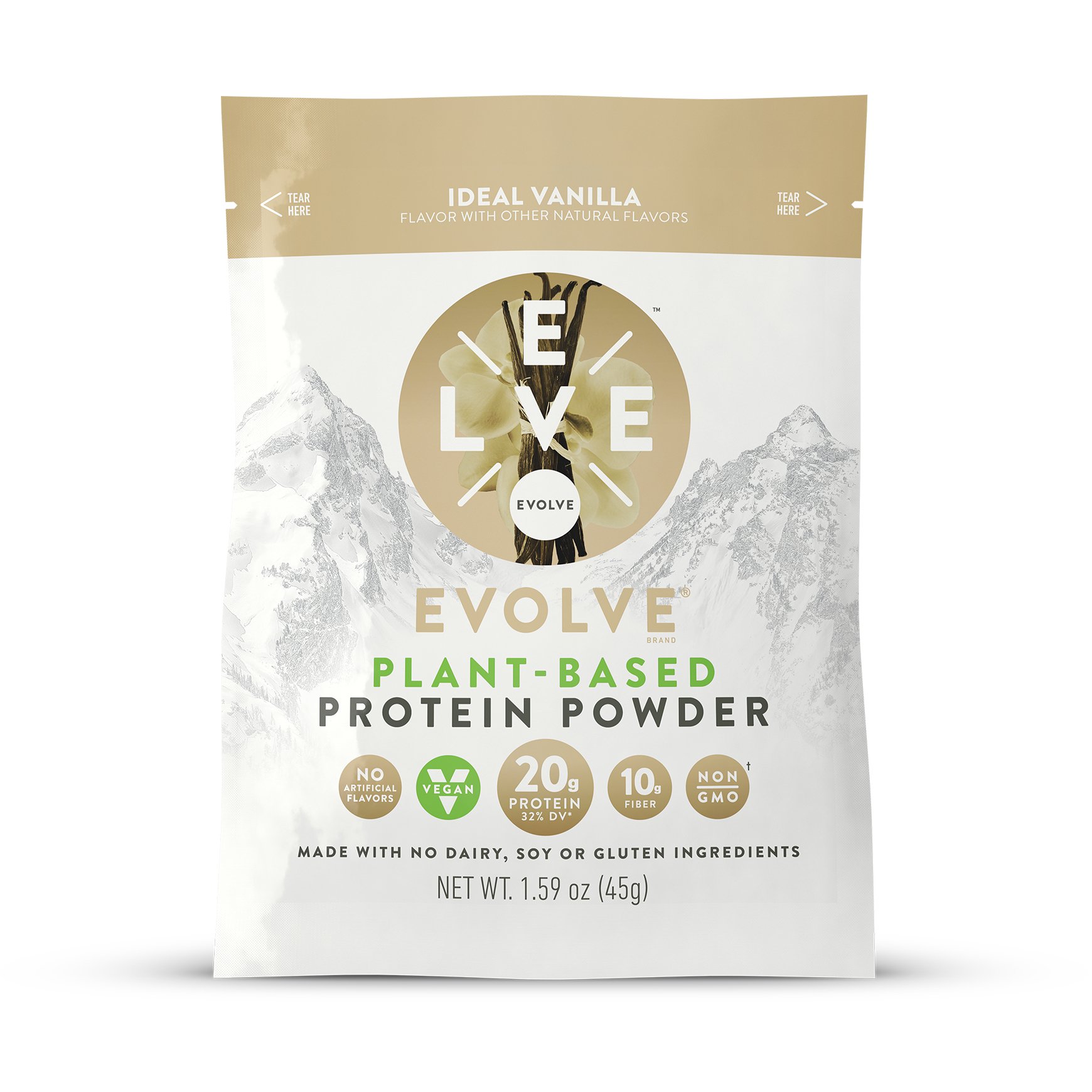 Evolve 20g Plant Based Protein Powder Packet - Ideal Vanilla - Shop ...