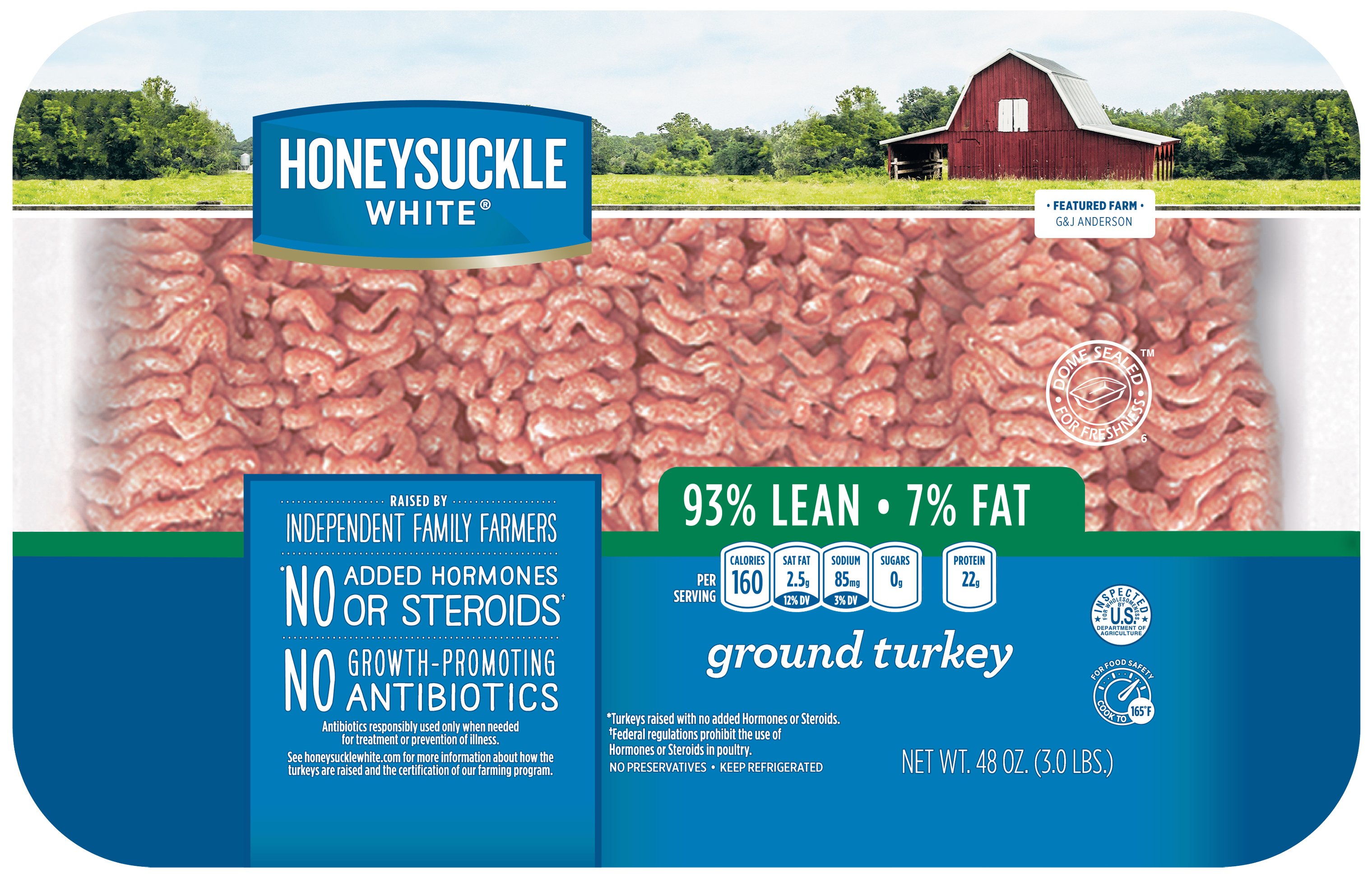 Honeysuckle White 93% Ground Turkey Family Pack - Shop Turkey at H-E-B