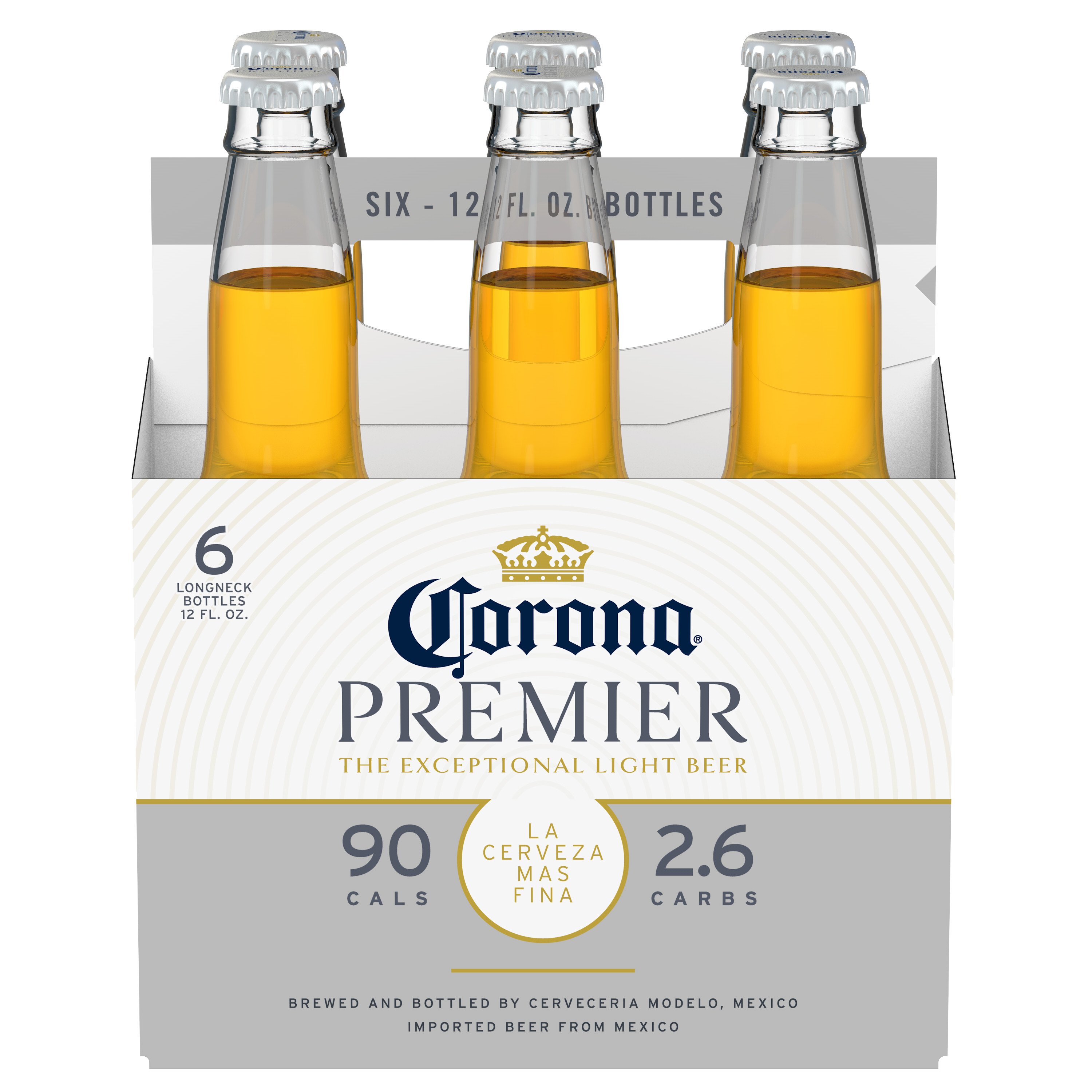 Corona Premier Mexican Lager Import Lower Calorie Light Beer, 6 pk ...