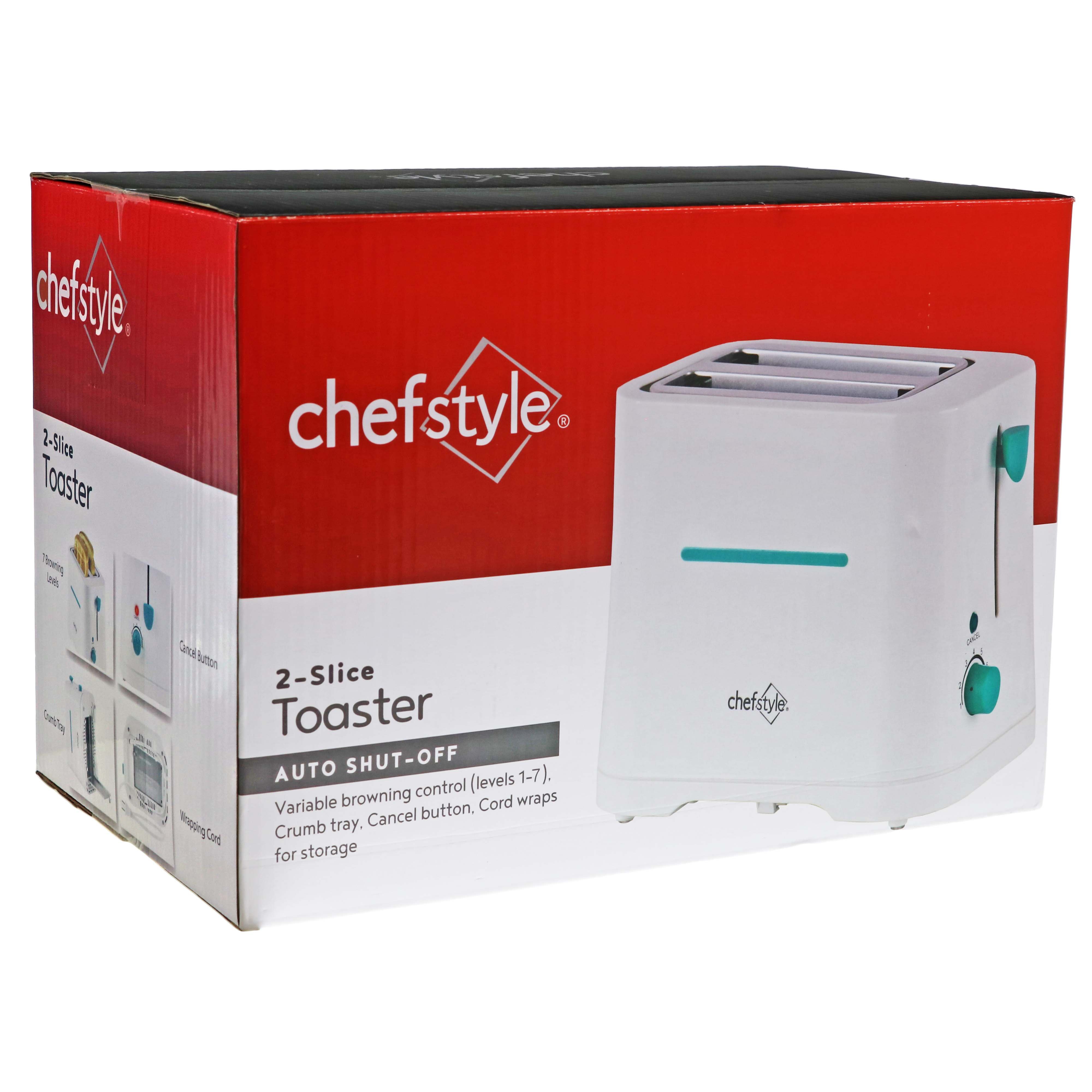chefstyle 2-Slice Toaster Aqua - Shop Toasters at H-E-B