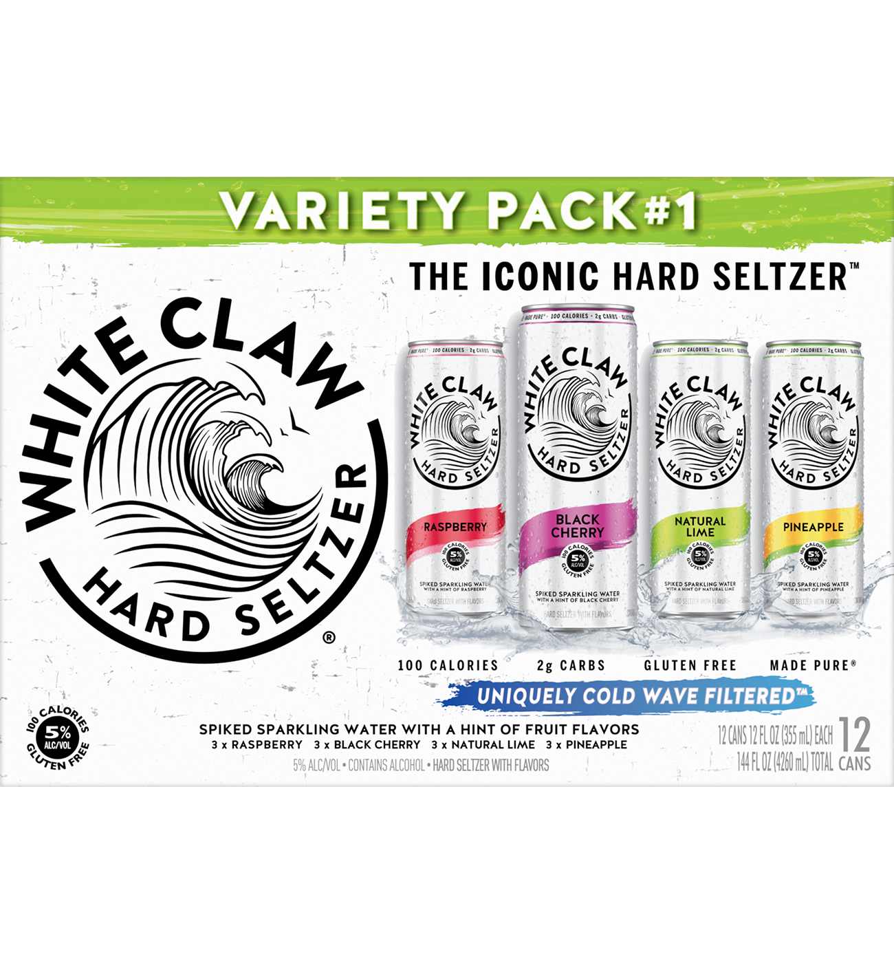 White Claw Hard Seltzer Variety 12 pk Cans - Shop Malt beverages ...