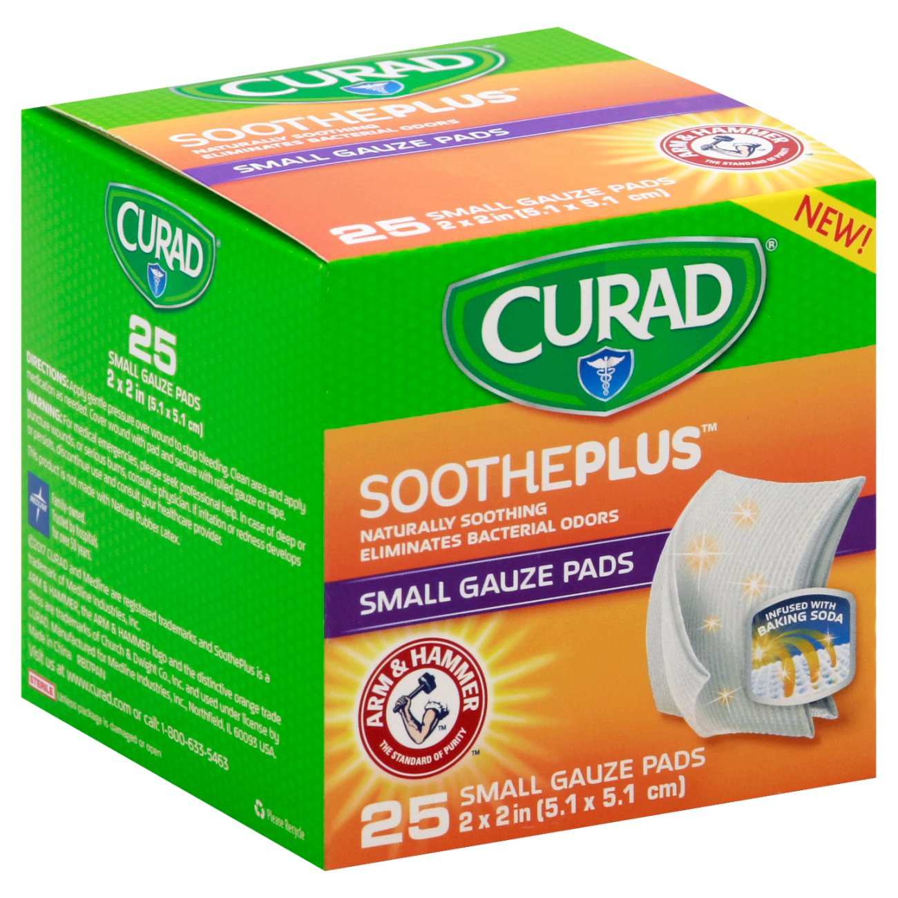 Curad Soothplus Small Gauze Pad - Shop Bandages & gauze at H-E-B