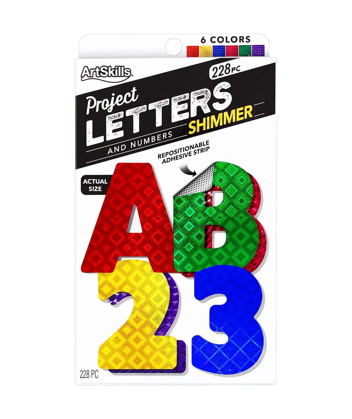 ArtSkills Shimmer Project Letters & Numbers - Shop Craft basics at H-E-B