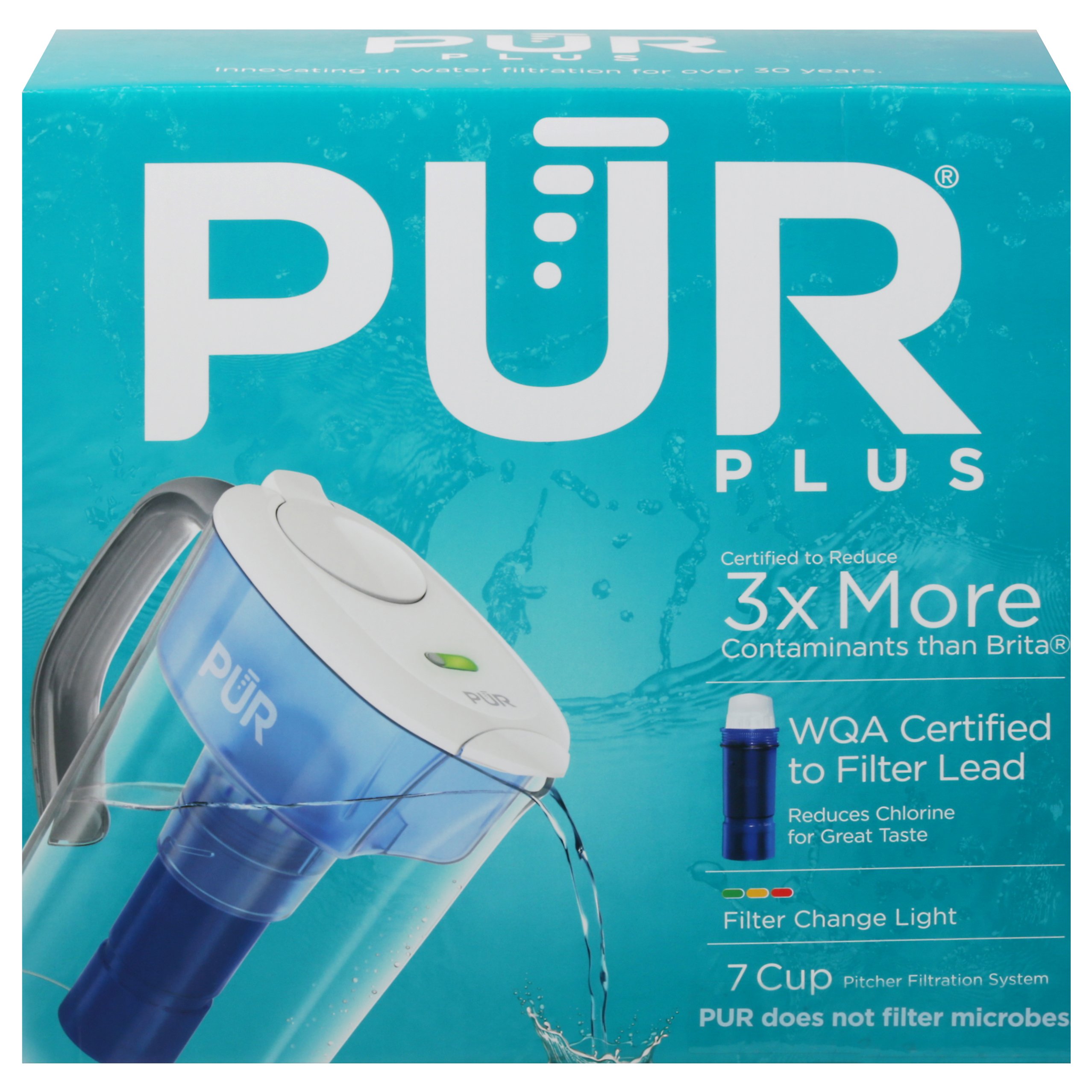 PUR Plus Pitcher Filtration System - Blue - Shop Water filters at H-E-B