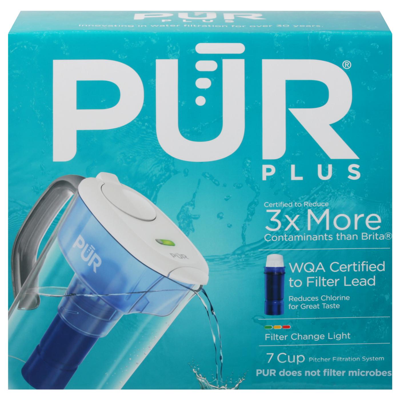 PUR Plus Pitcher Filtration System - Blue - Shop Water filters at H-E-B