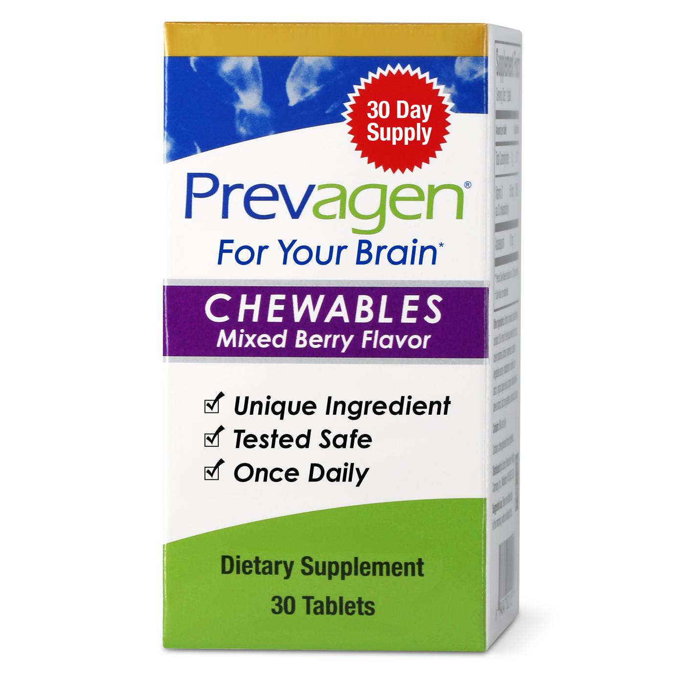 Prevagen For Your Brain Regular Strength Chewables 10 mg Tablets ...