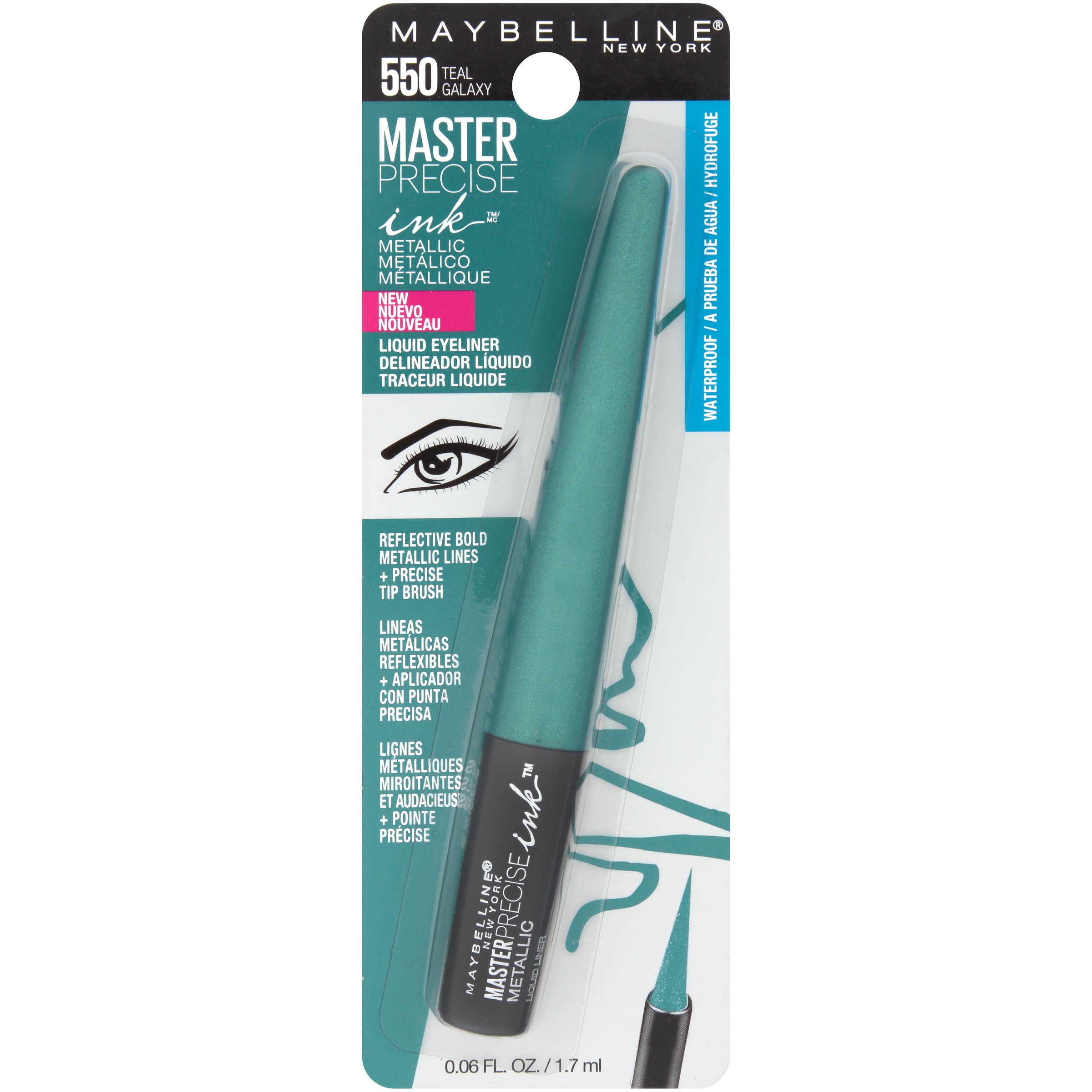 Maybelline Master Precise Ink Metallic Liquid Liner, Teal Galaxy - Shop ...