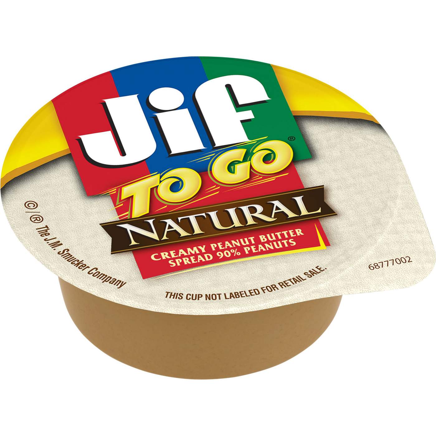 Jif To Go Natural Creamy Peanut Butter 8 pk Cups - Shop Peanut butter ...