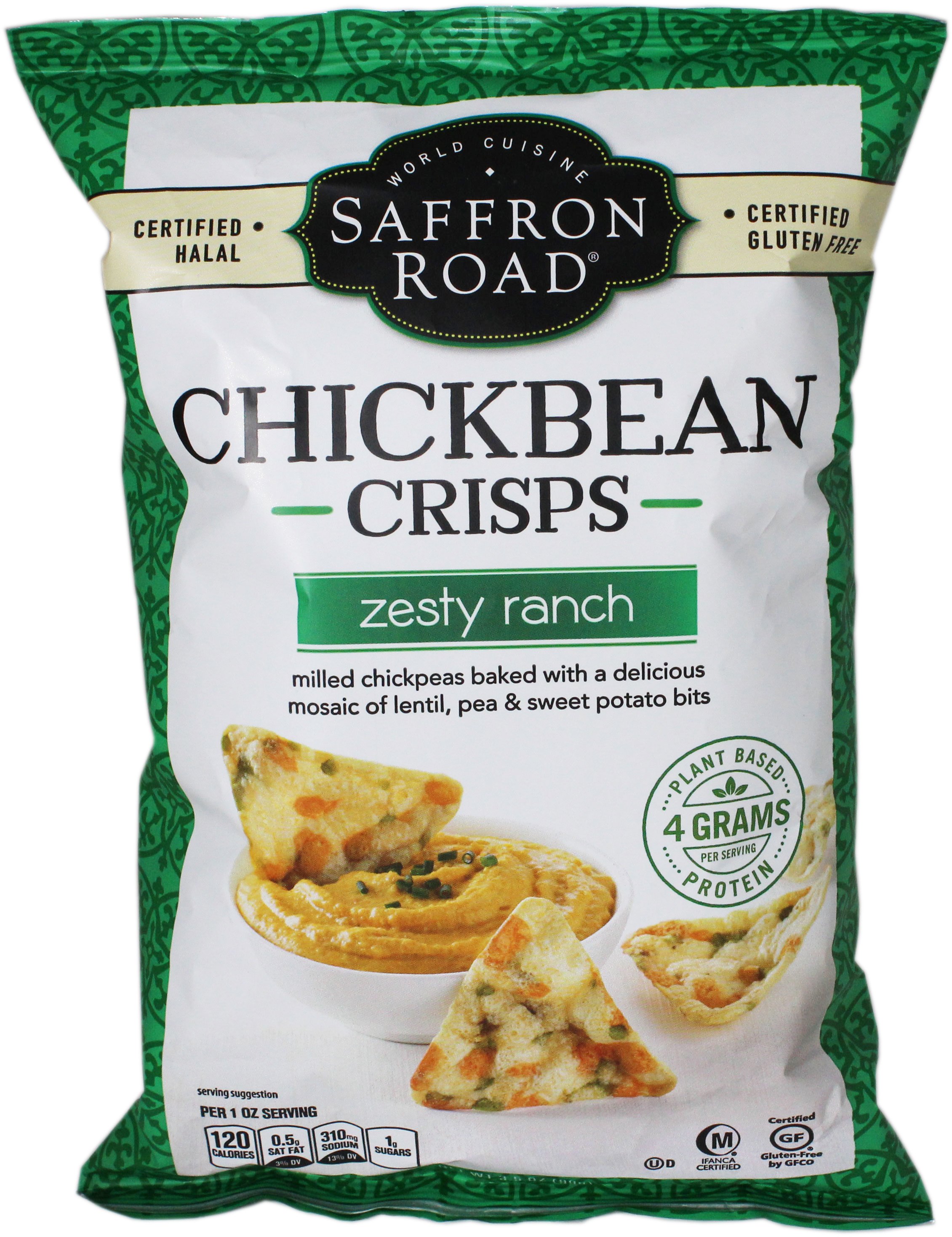 Saffron Road Zesty Ranch Chickbean Crisps - Shop Chips at H-E-B