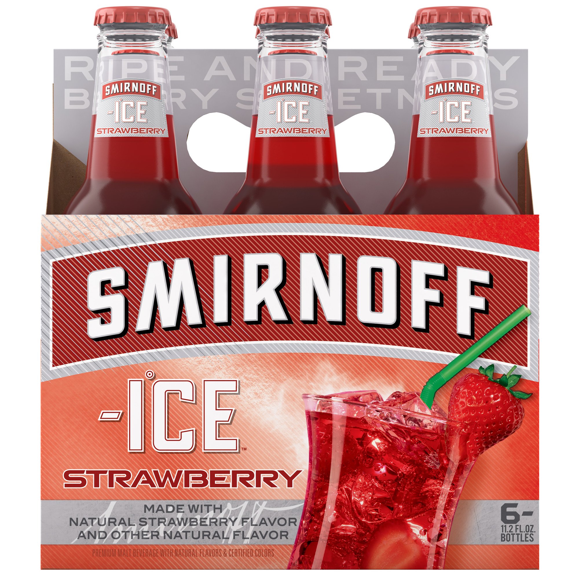 Smirnoff Ice Strawberry - Shop Malt beverages & coolers at H-E-B