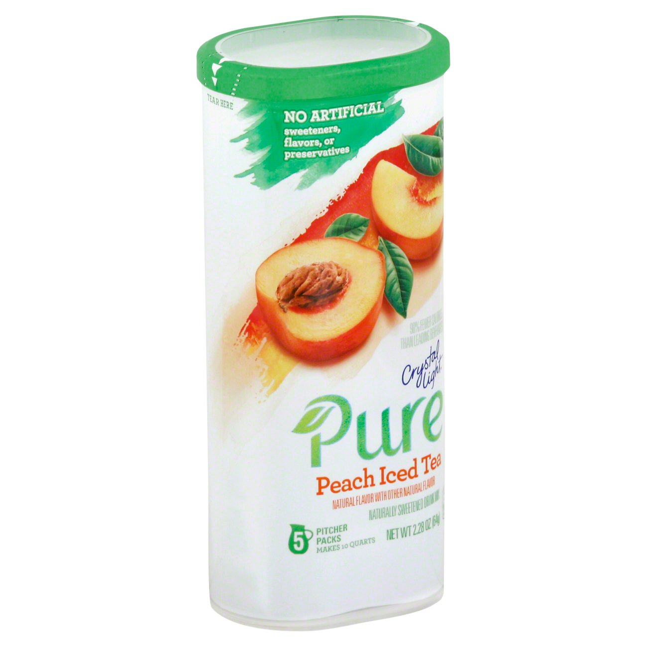 Crystal Light Pure Peach Iced Tea - Shop Tea at H-E-B