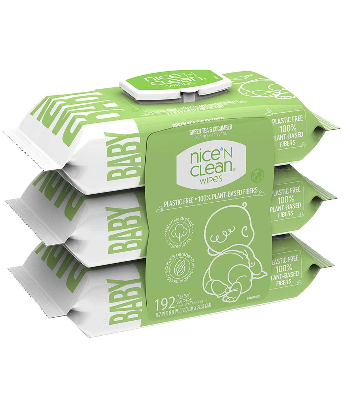 Nice 'N Clean Baby Wipes Green Tea & Cucumber 3 Pk - Shop Baby wipes at ...