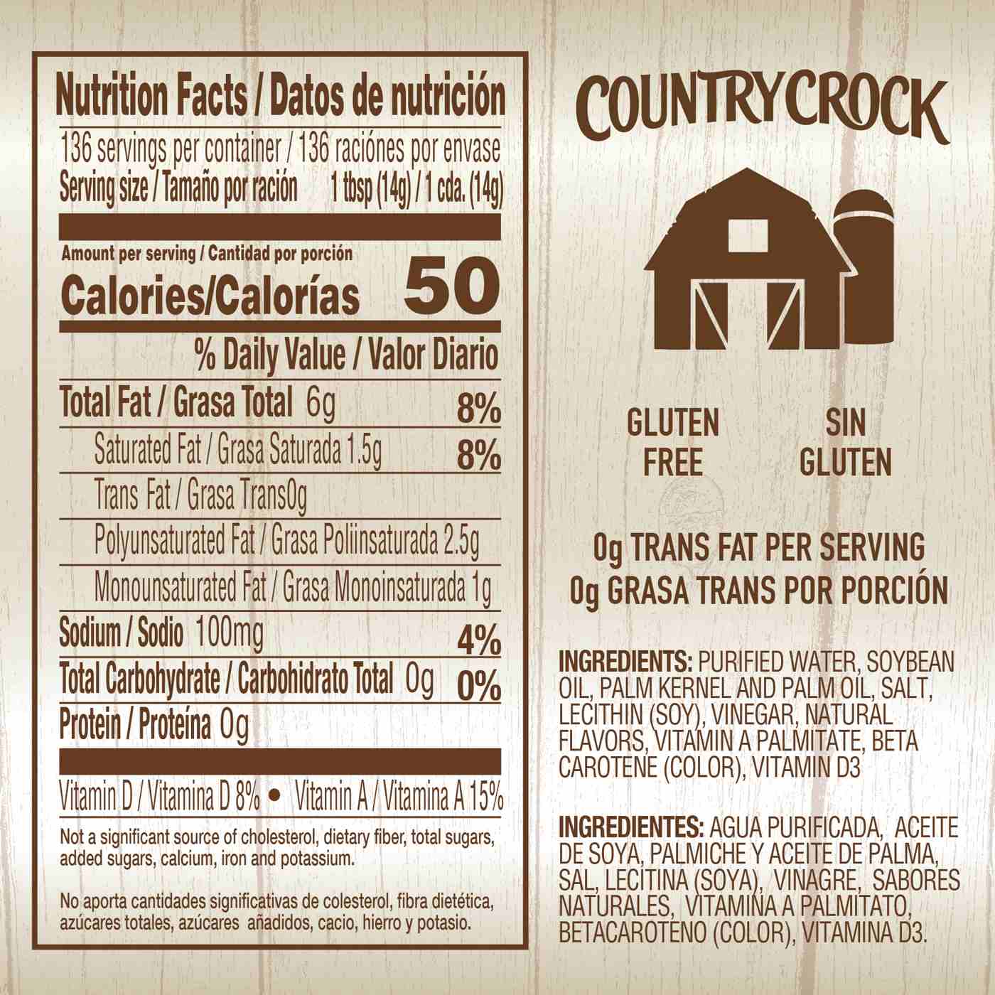 Country Crock Original Vegetable Oil Spread - Shop Butter & margarine ...