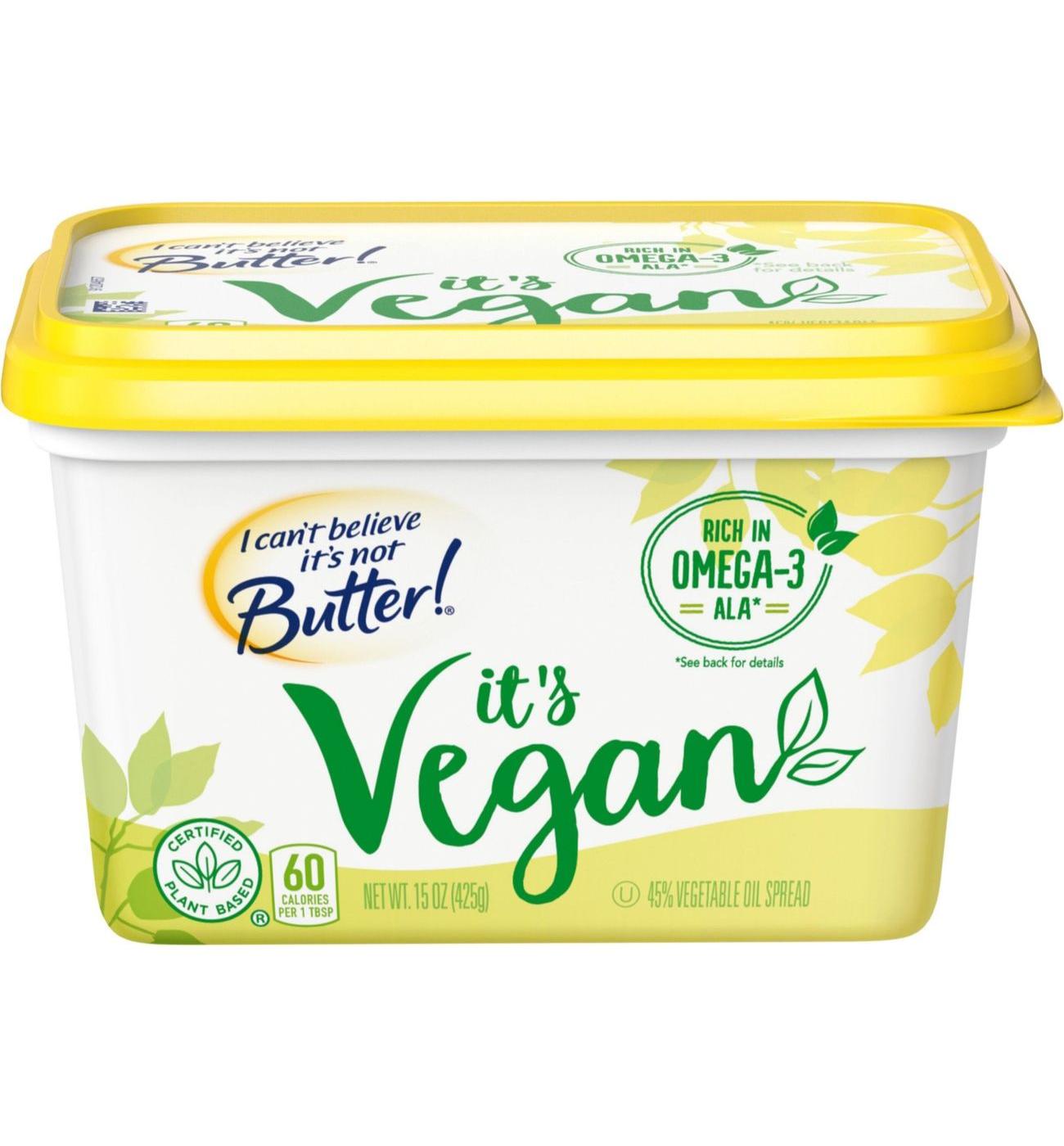 I Can't Believe It's Not Butter! Vegan Spread - Shop Butter & margarine ...