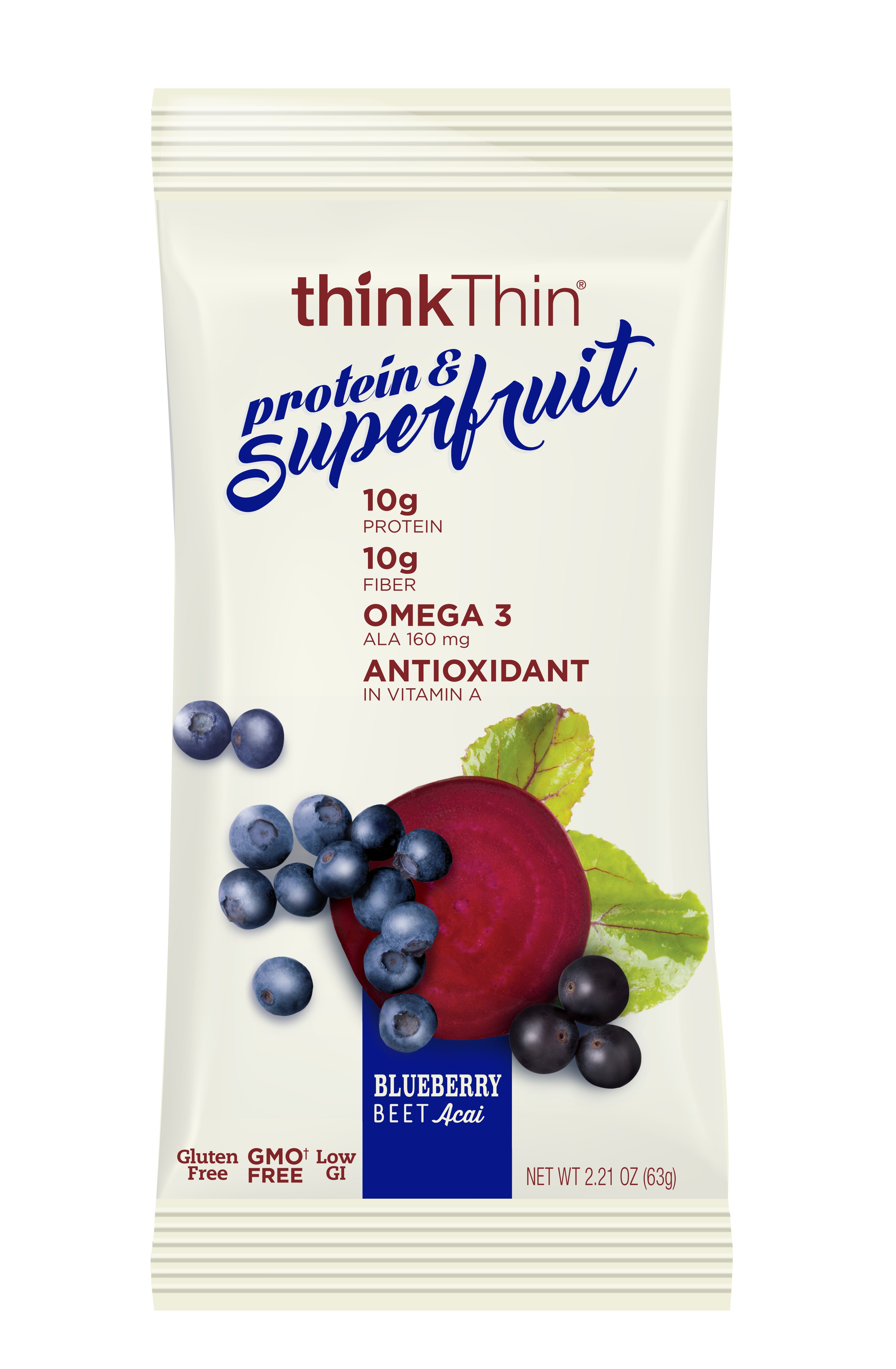 thinkThin Protein Superfruit Blueberry Beet Acai - Shop Granola & Snack ...