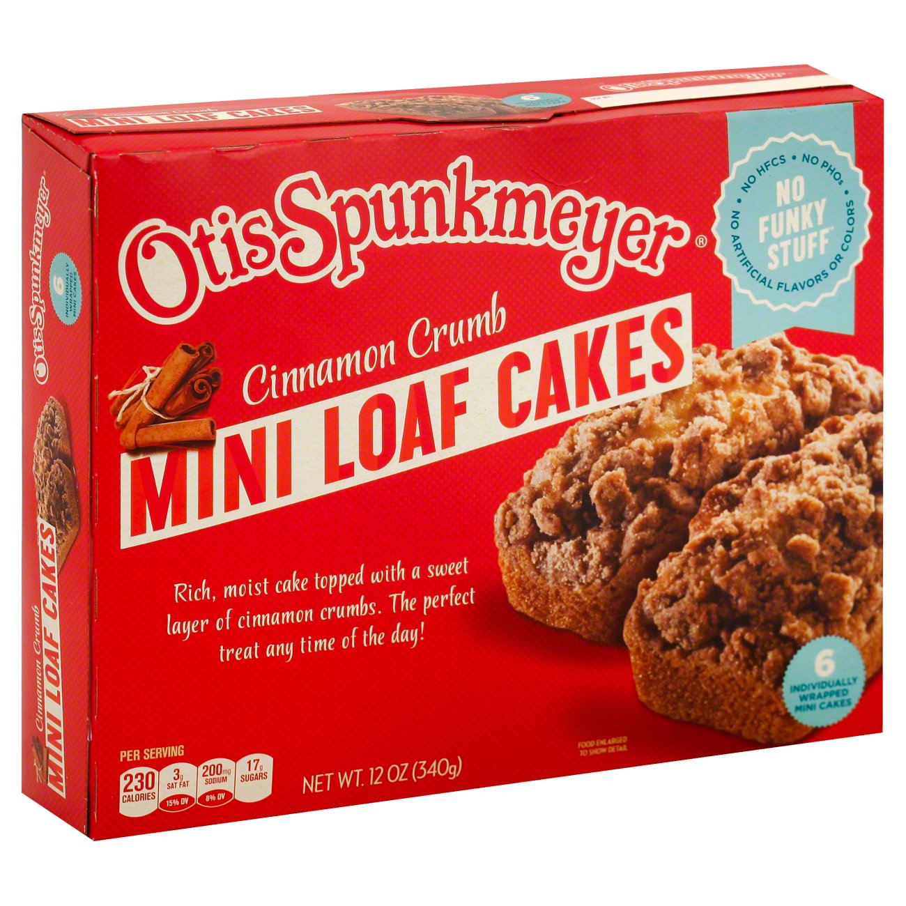 Otis Spunkmeyer Mini Loaf Cake Cinnamon Crumb - Shop Snack Cakes at H-E-B