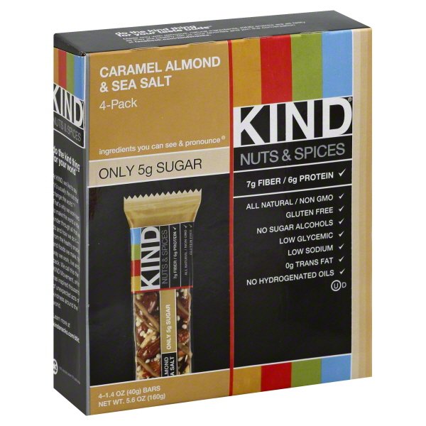 Kind Caramel Almond And Sea Salt Bars - Shop Granola & snack bars at H-E-B
