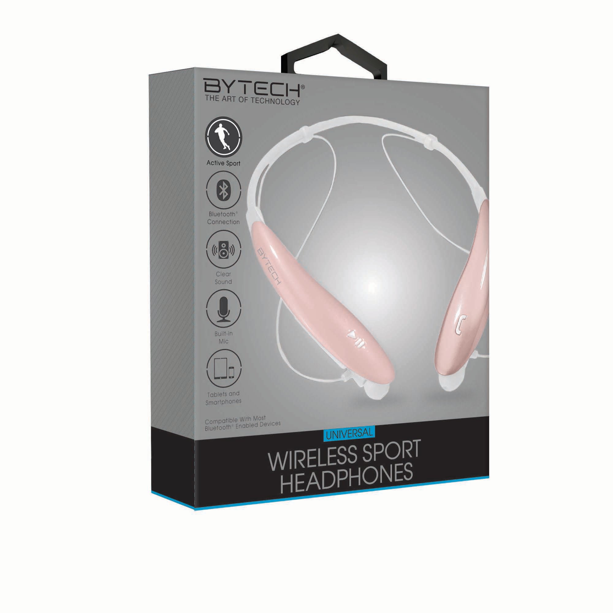 Bytech Bluetooth Sport Headset Rose Gold - Shop Headphones at H-E-B