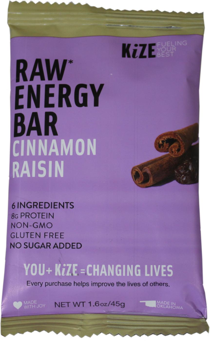 Kize Cinnamon Raisin Raw Energy Bar - Shop Granola & Snack Bars at H-E-B