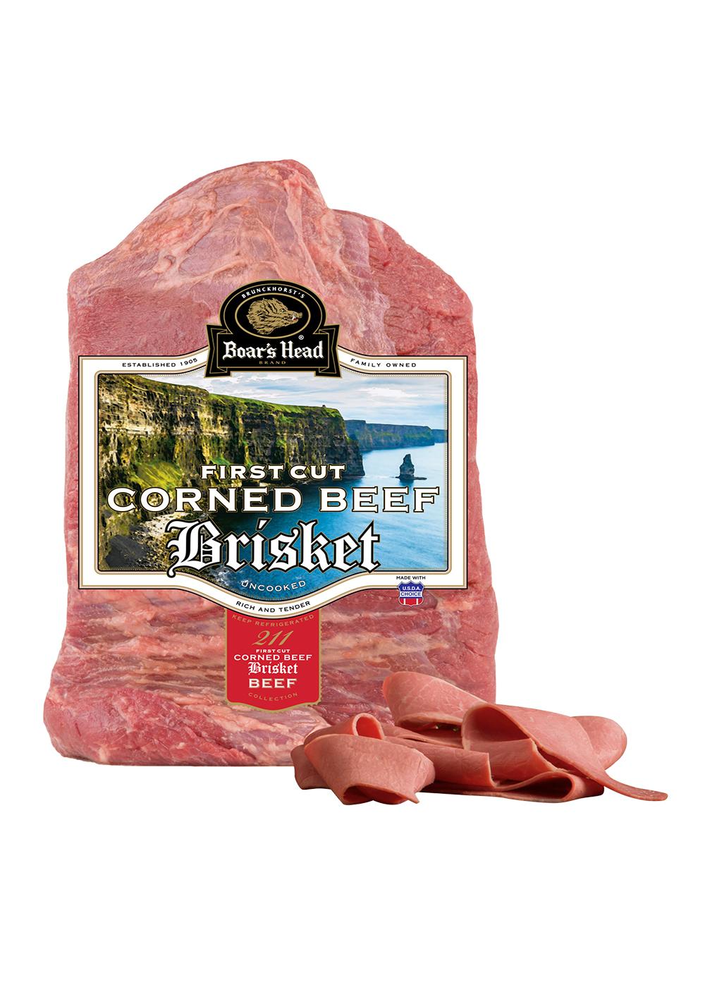 Boar's Head 1st Cut Raw Corn Beef Brisket - Shop Meat at H-E-B