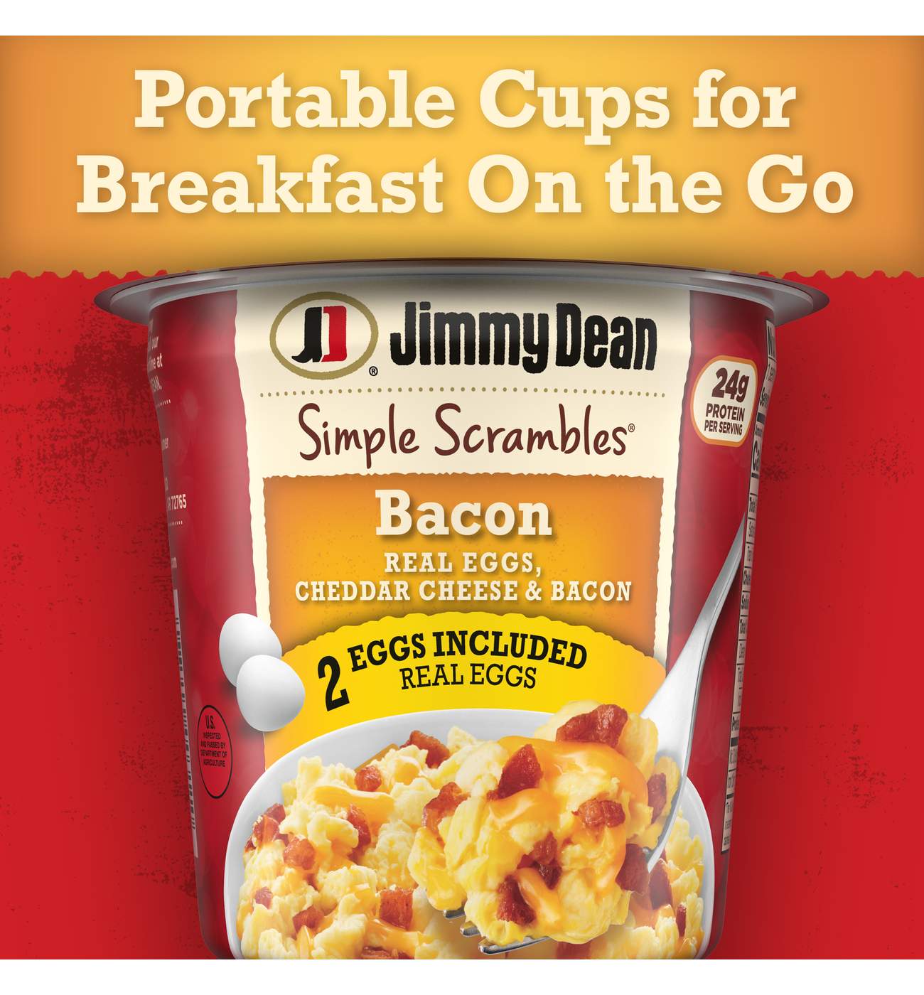 Jimmy Dean Simple Scrambles Bacon Breakfast Cup - Shop Entrees & sides ...