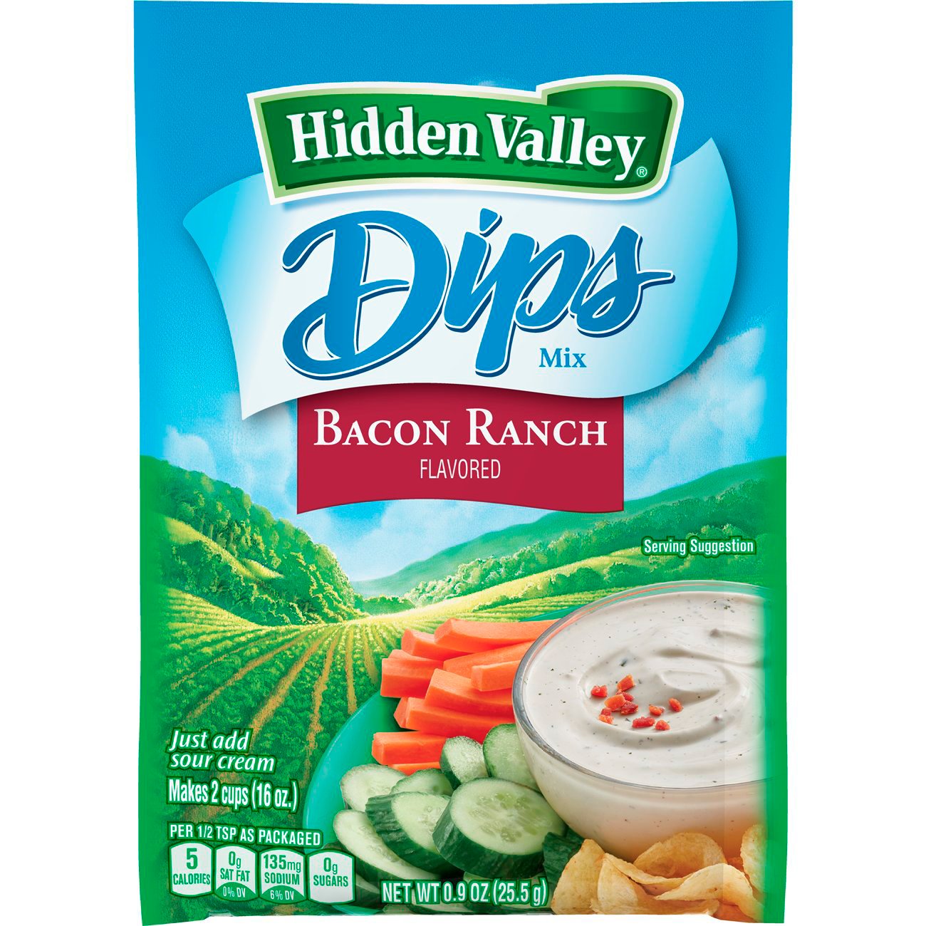 Hidden Valley Bacon Ranch Dip Mix - Shop Salsa & dip at H-E-B