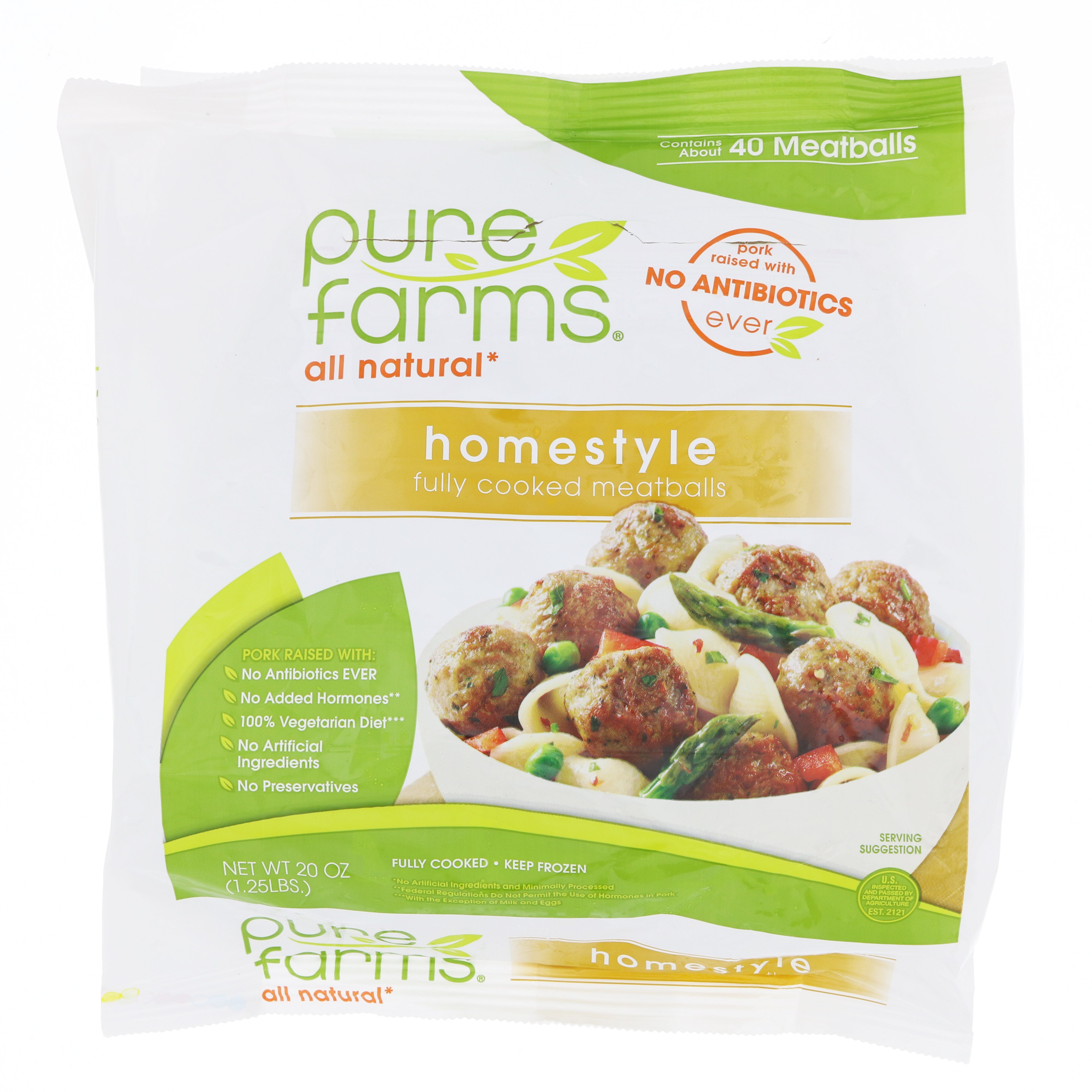 Pure Farms All Natural Homestyle Meatballs - Shop Meatballs at H-E-B