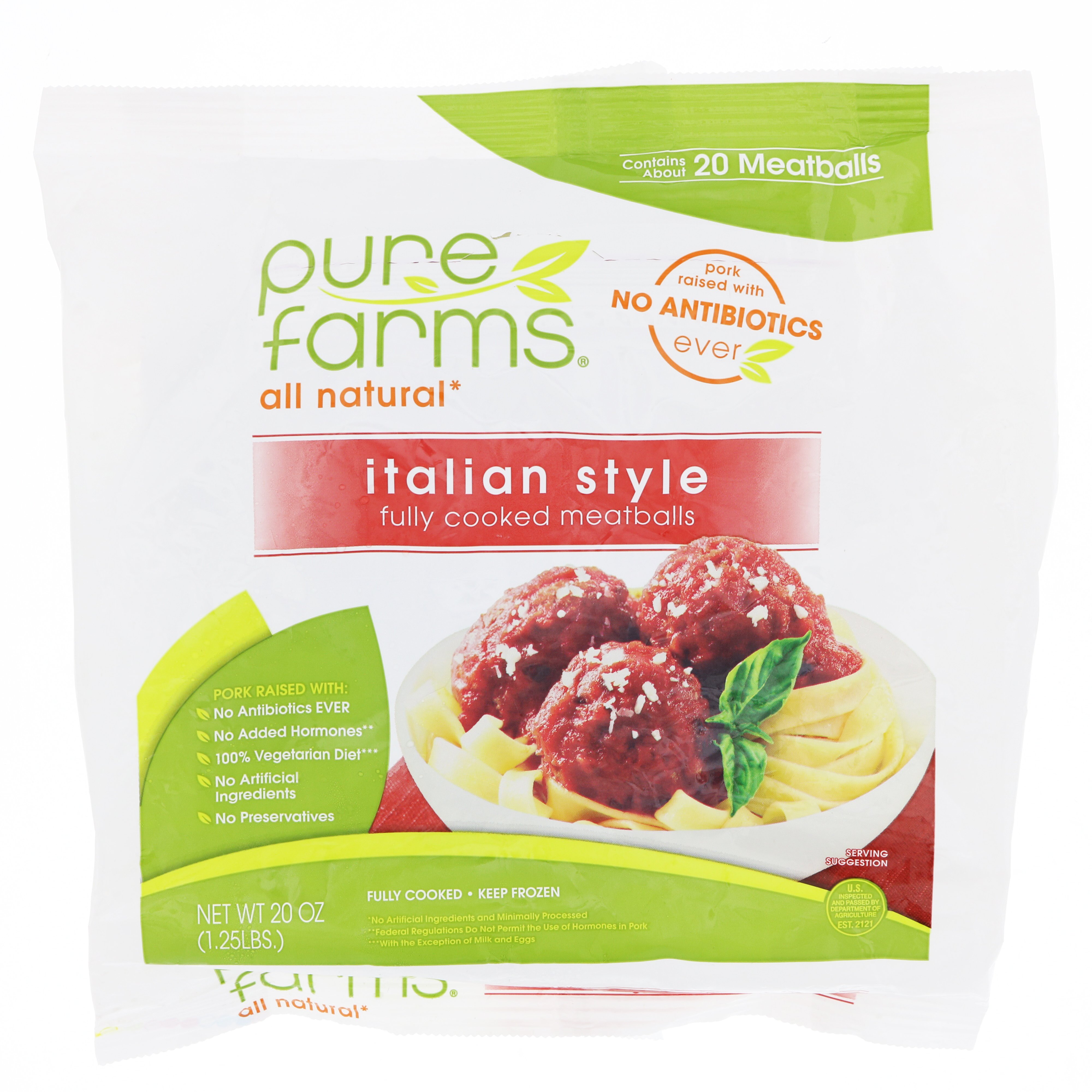 Pure Farms All Natural Italian Meatballs - Shop Meatballs at H-E-B