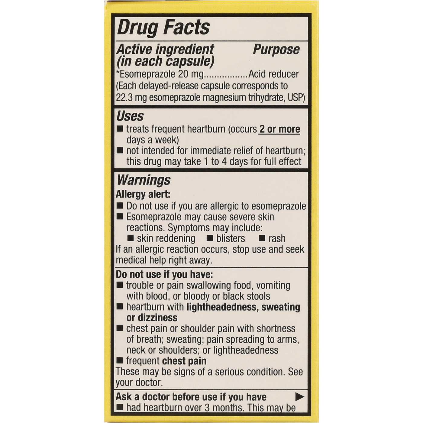 H-E-B Esomeprazole Magnesium Acid Reducer Capsules – 20 mg - Shop ...