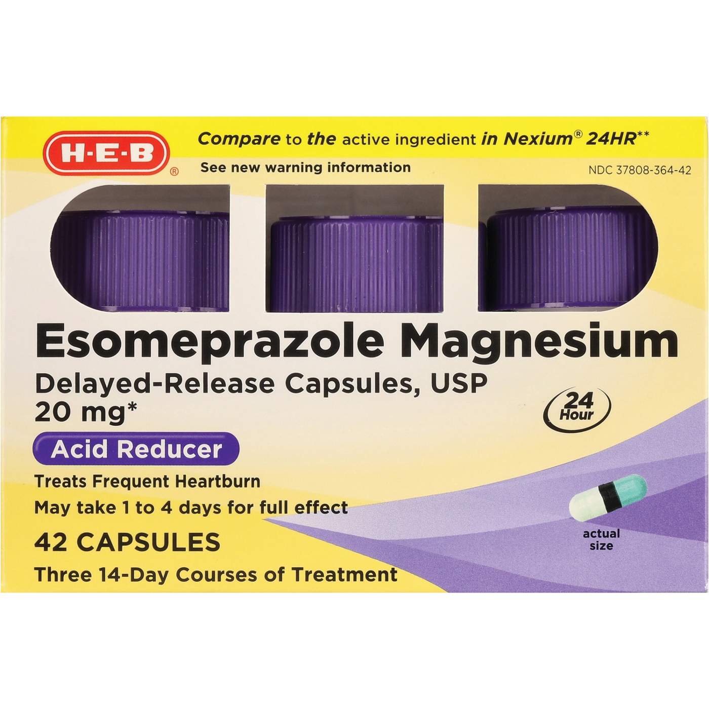 H-E-B Esomeprazole Magnesium Acid Reducer Capsules – 20 mg - Shop ...