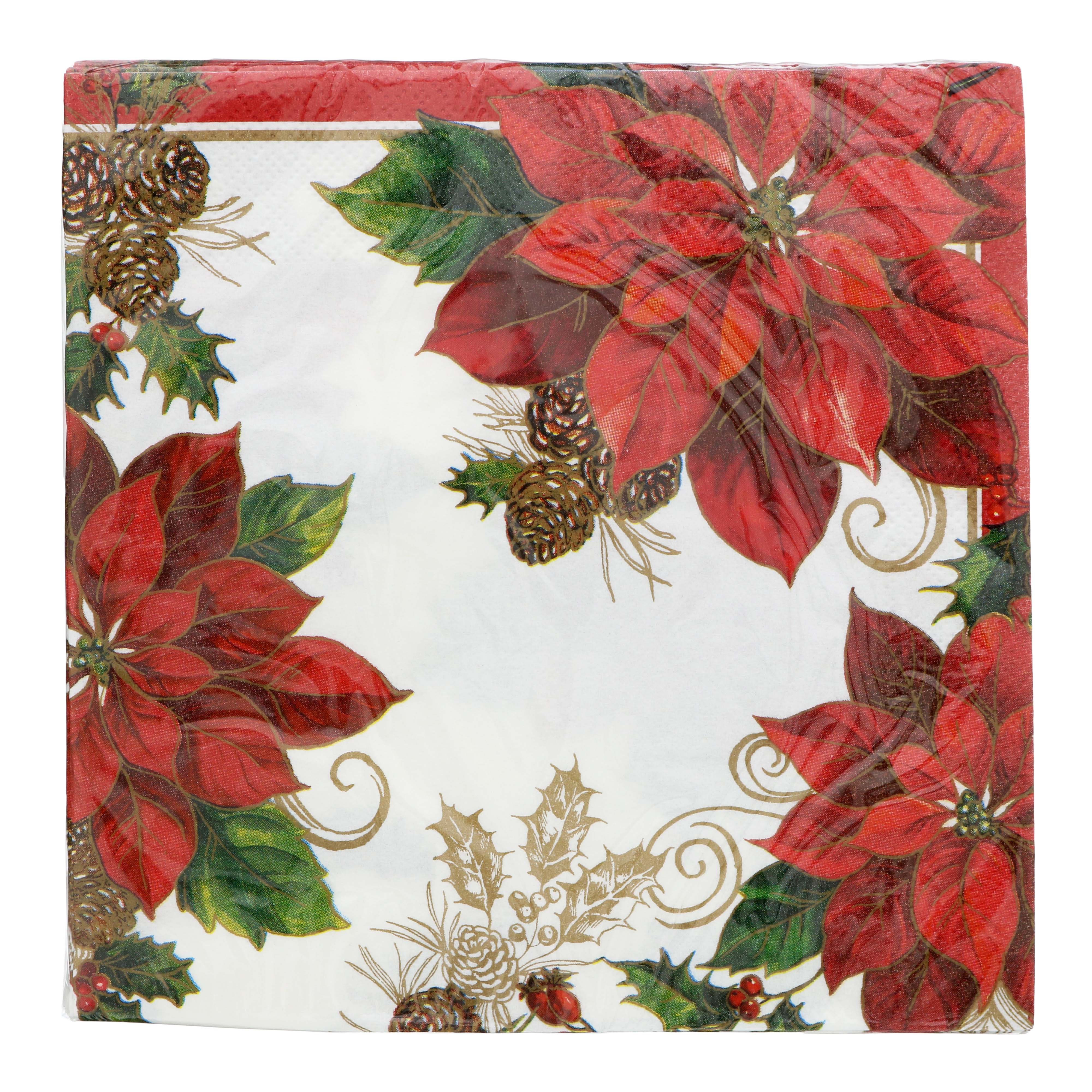 Creative Converting Christmas Lunch Napkin Golden Greenery - Shop ...