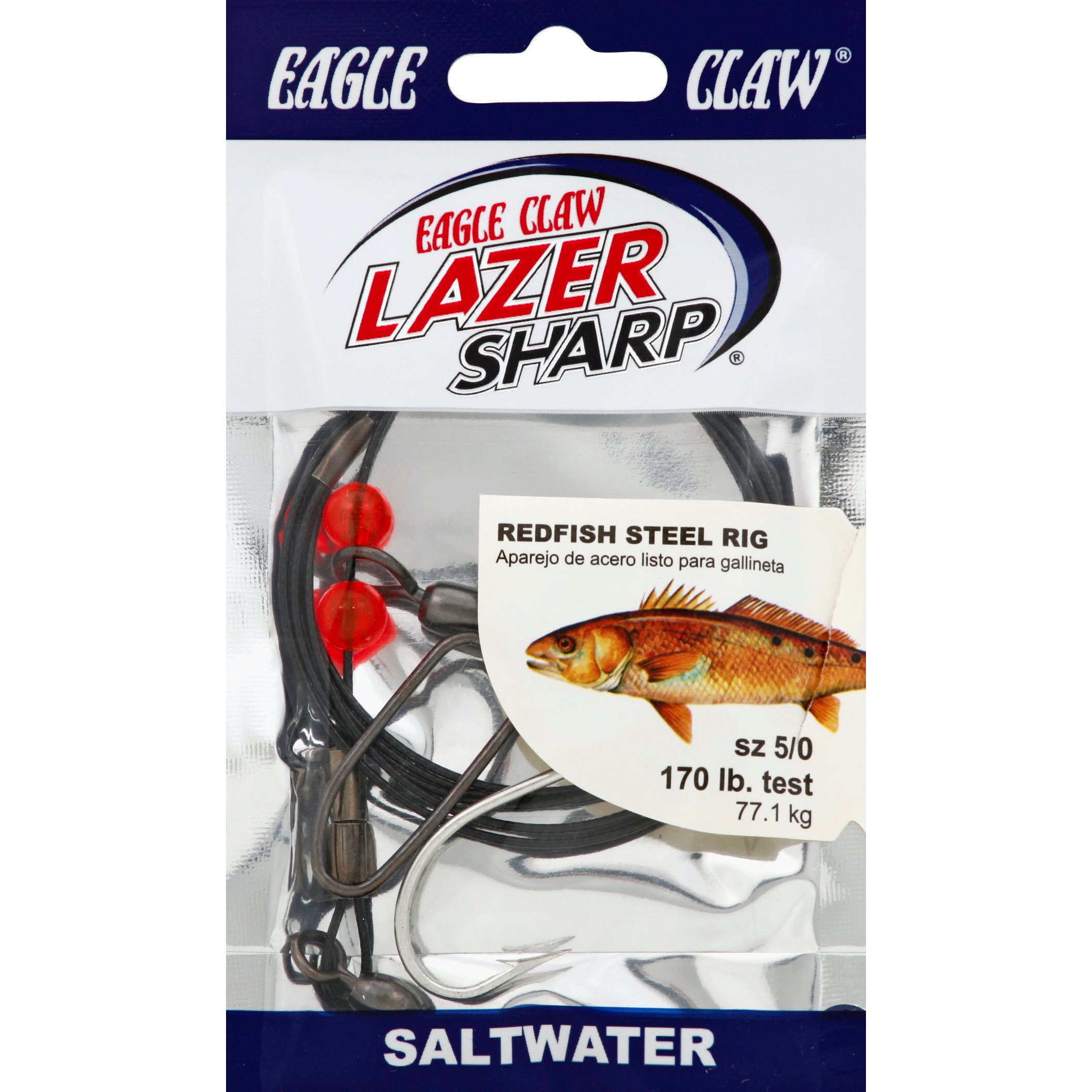 Wright & McGill Redfish Ready Steel Rig Wire Size 5/0 - Shop Fishing at ...