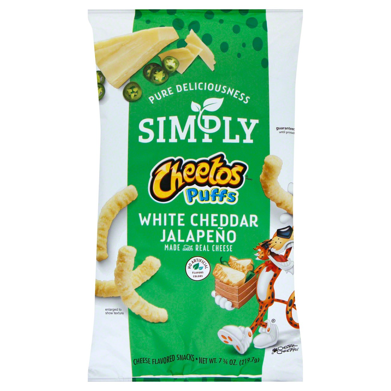 Cheetos Puffs Simply White Cheddar Jalapeno Cheese Snacks - Shop Chips ...