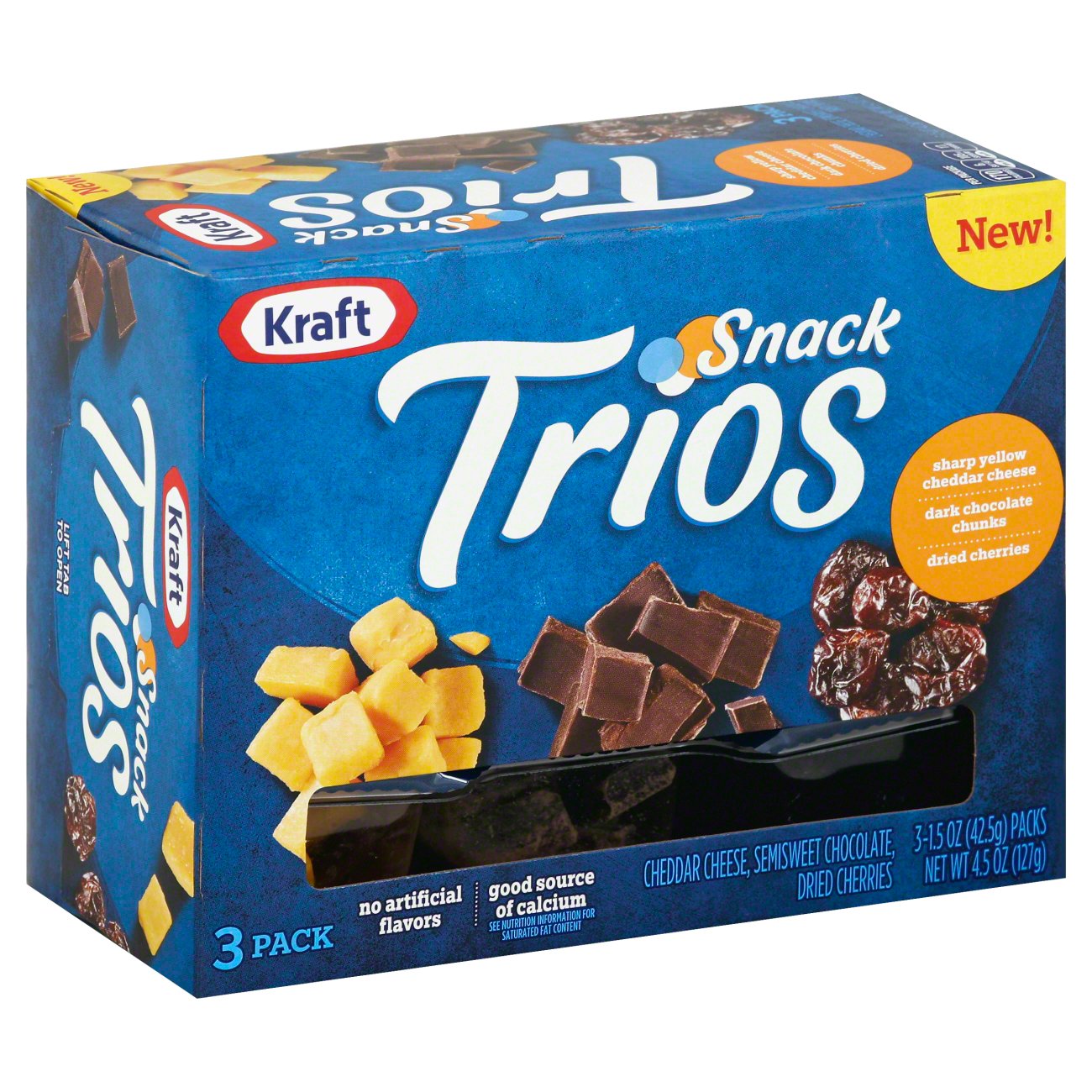 Kraft Snack Trios Multi Pack Cheddar Chocolate Cherries - Shop Snack ...