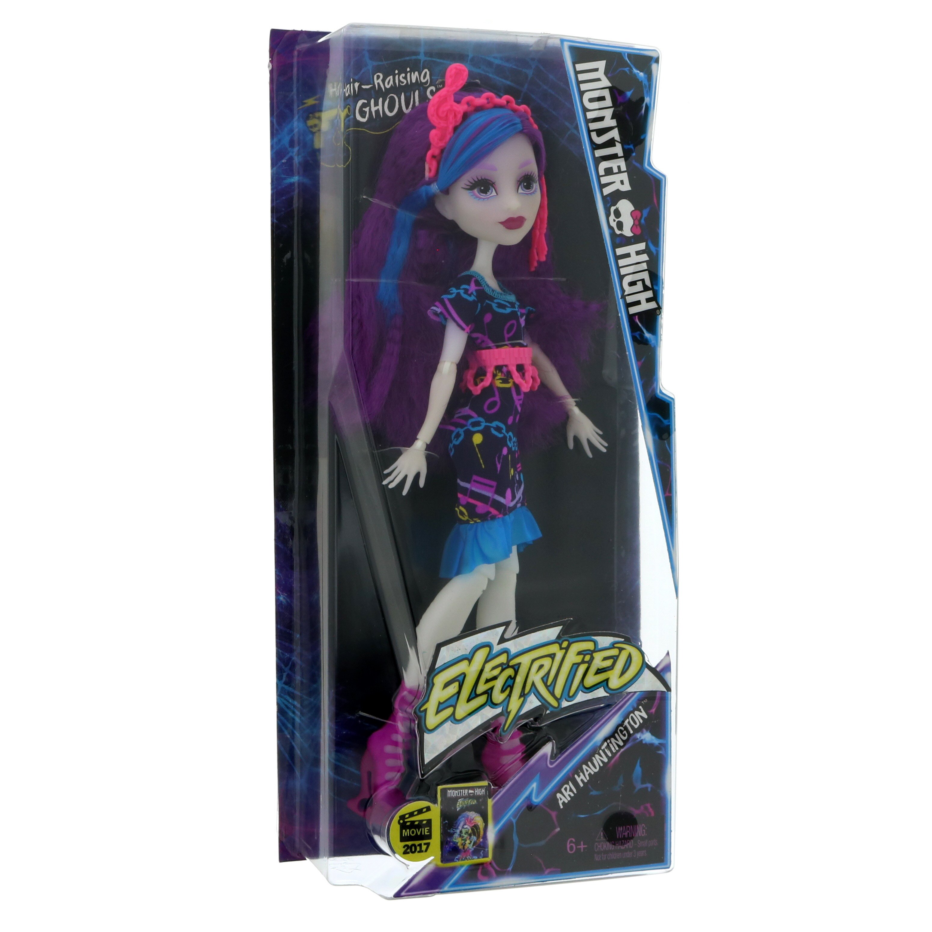 Mattel Monster High® Electrified Hair-Raising Ghouls™ Ari Hauntington ...