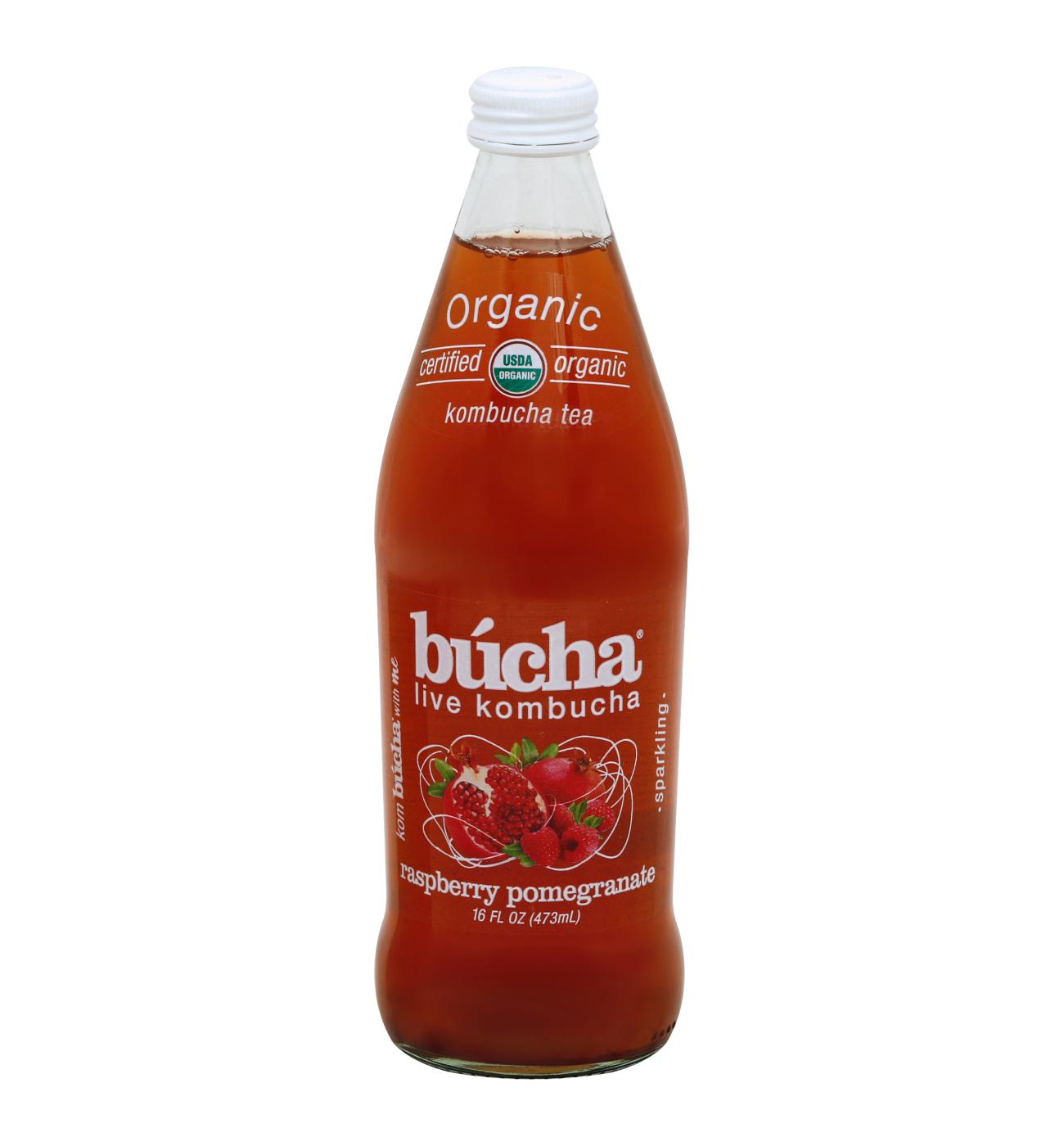 Bucha Raspberry Pomegranate Live Kombucha - Shop Tea at H-E-B