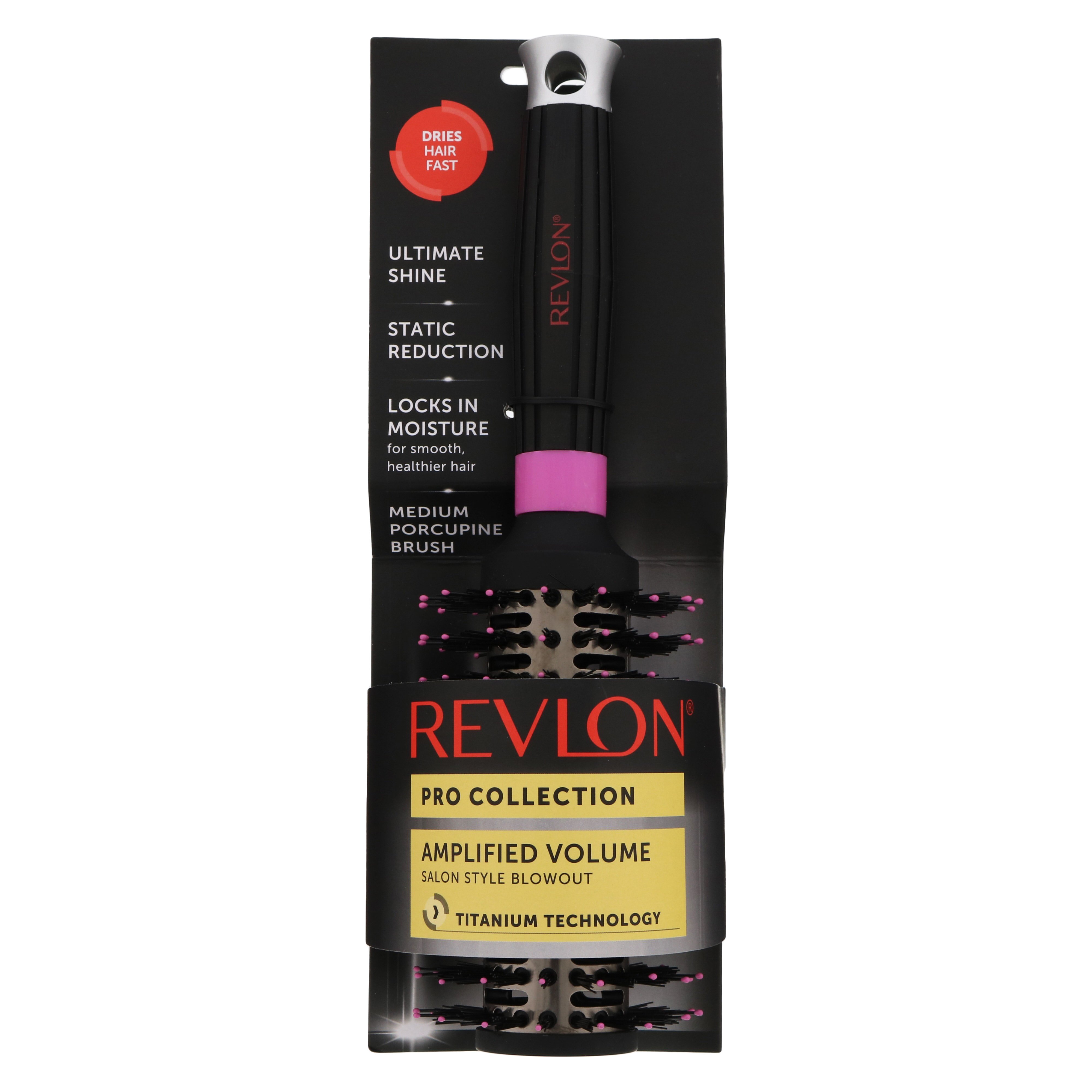 Revlon Pro Collection Salon Style Blowout MEDIUM Round Porcupine Brush ...