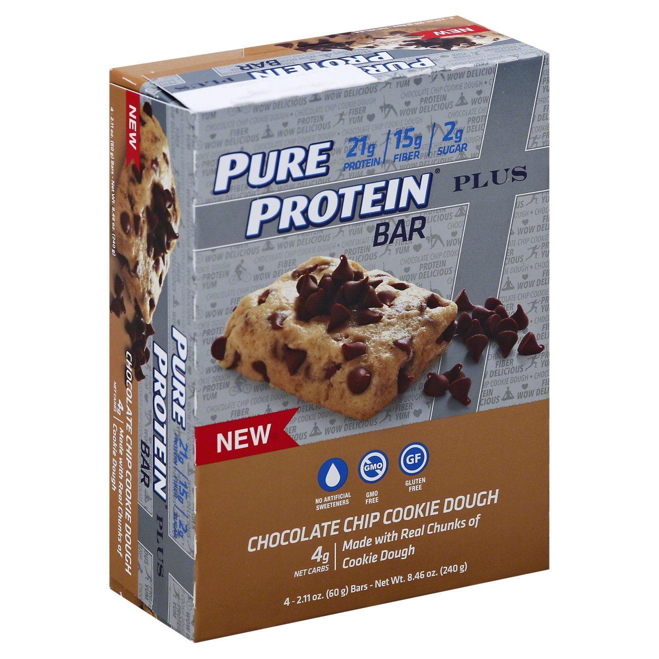 Pure Protein Plus Cookie Dough - Shop Granola & snack bars at H-E-B
