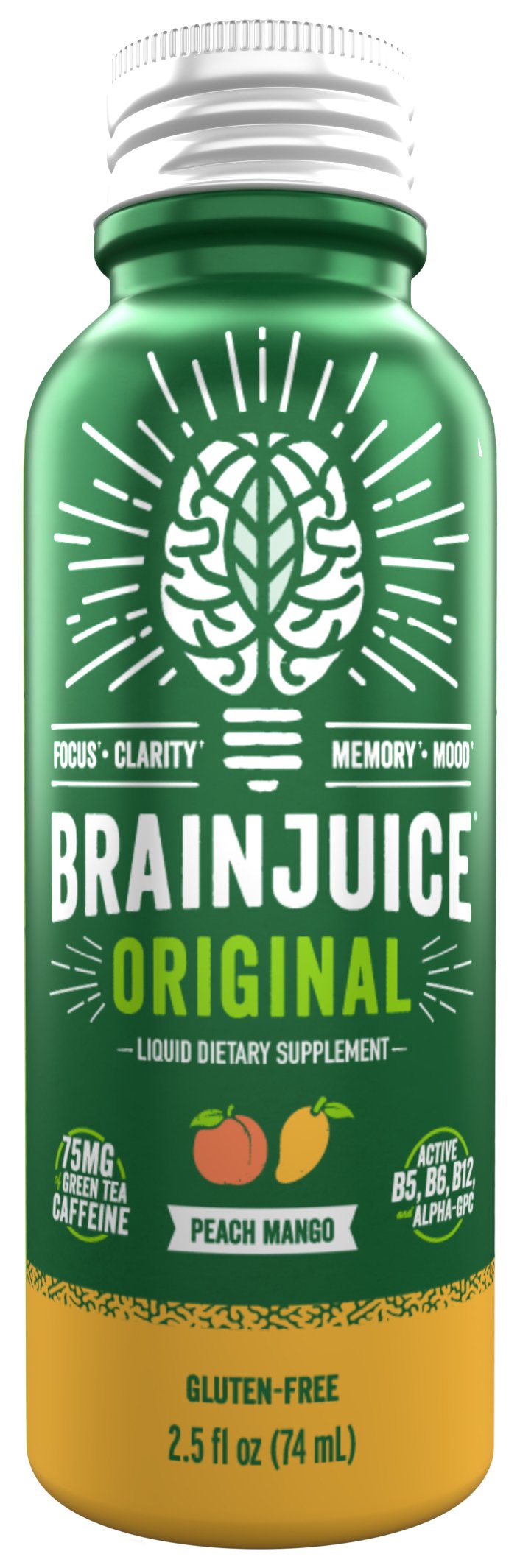 BrainJuice Original Liquid Supplement - Peach Mango - Shop ...