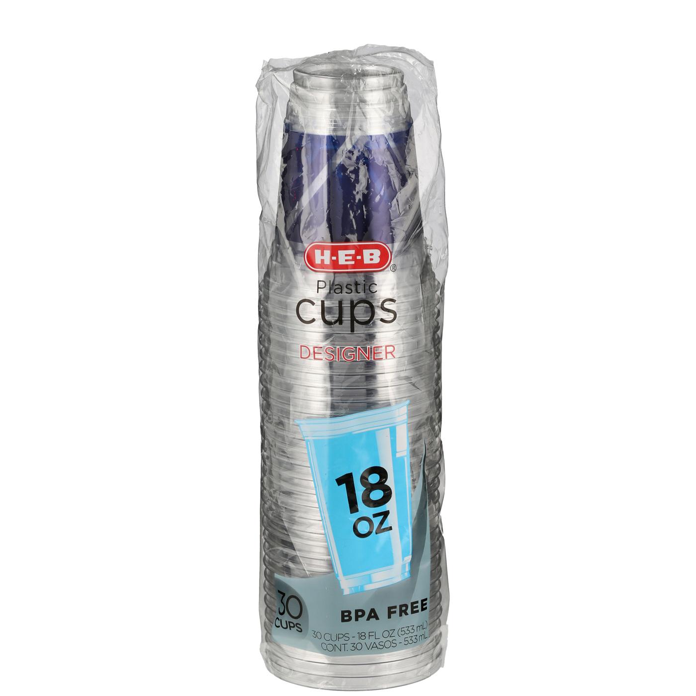 H-E-B Colored 18 oz Plastic Cups - Shop Drinkware at H-E-B