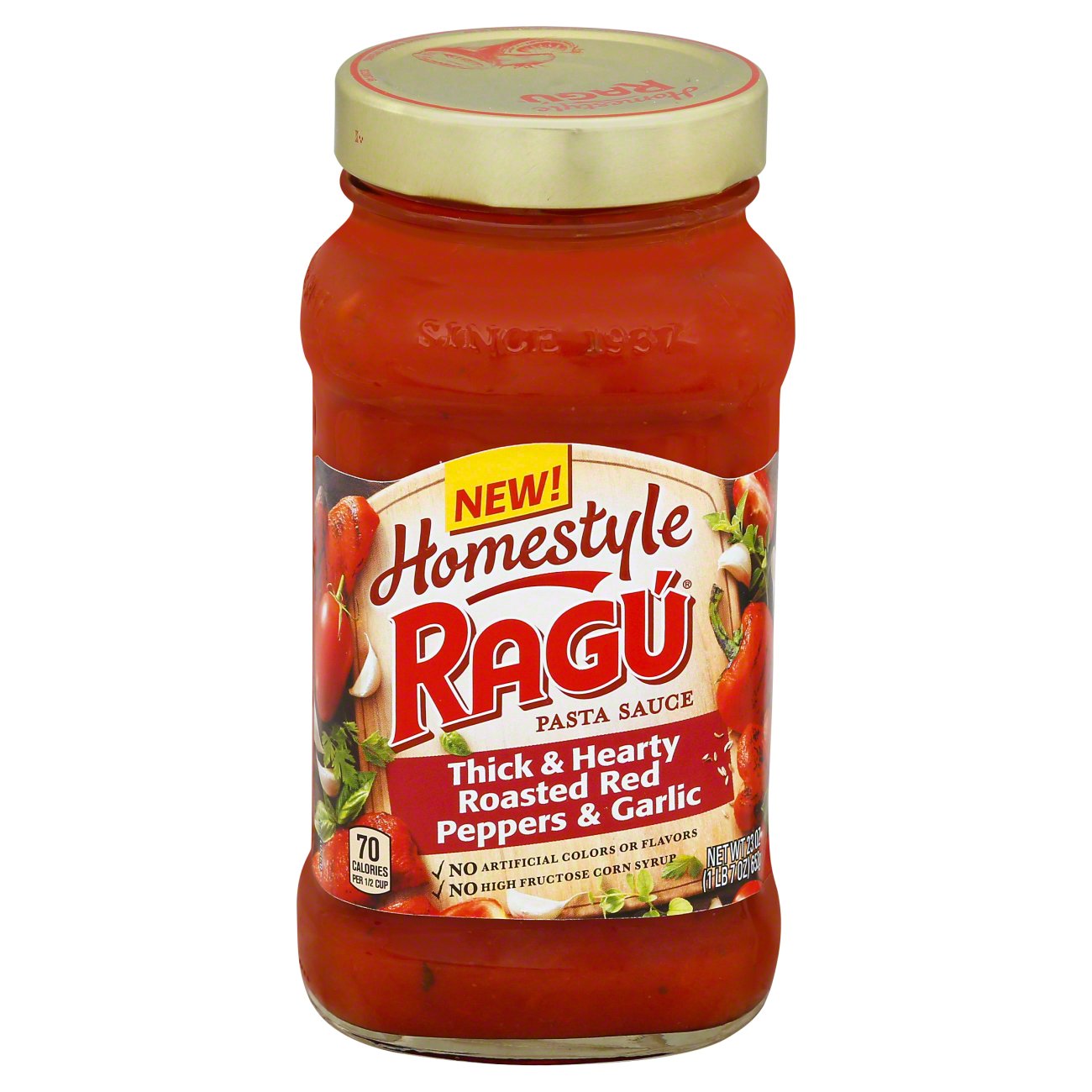 Ragu Homestyle Thick & Hearty Roasted Red Peppers & Garlic - Shop Pasta ...
