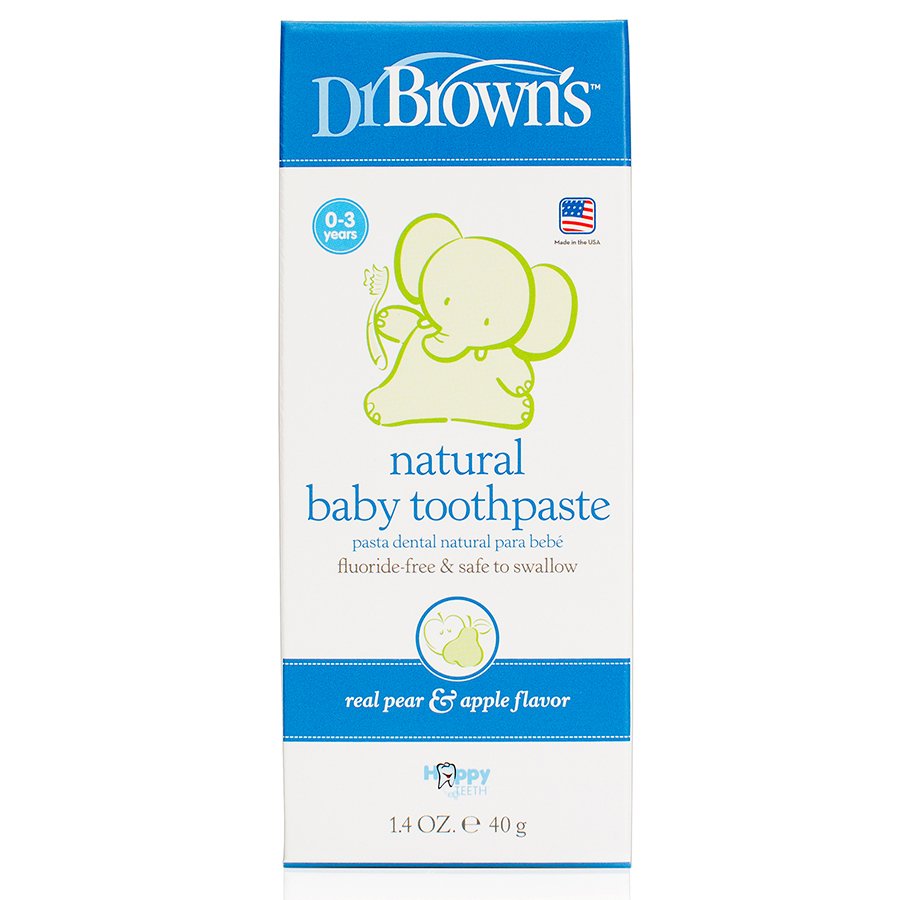 Dr. Brown's Natural Baby Toothpaste - Red Pear & Apple Flavor - Shop ...