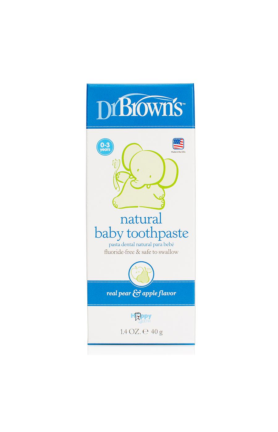 Dr. Brown's Natural Baby Toothpaste - Red Pear & Apple Flavor - Shop ...