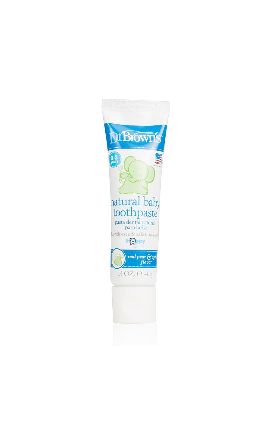 Dr. Brown's Natural Baby Toothpaste - Red Pear & Apple Flavor - Shop ...