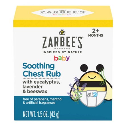 Zarbee's Baby Soothing Chest Rub - Eucalyptus & Lavender, 1.5 oz ...